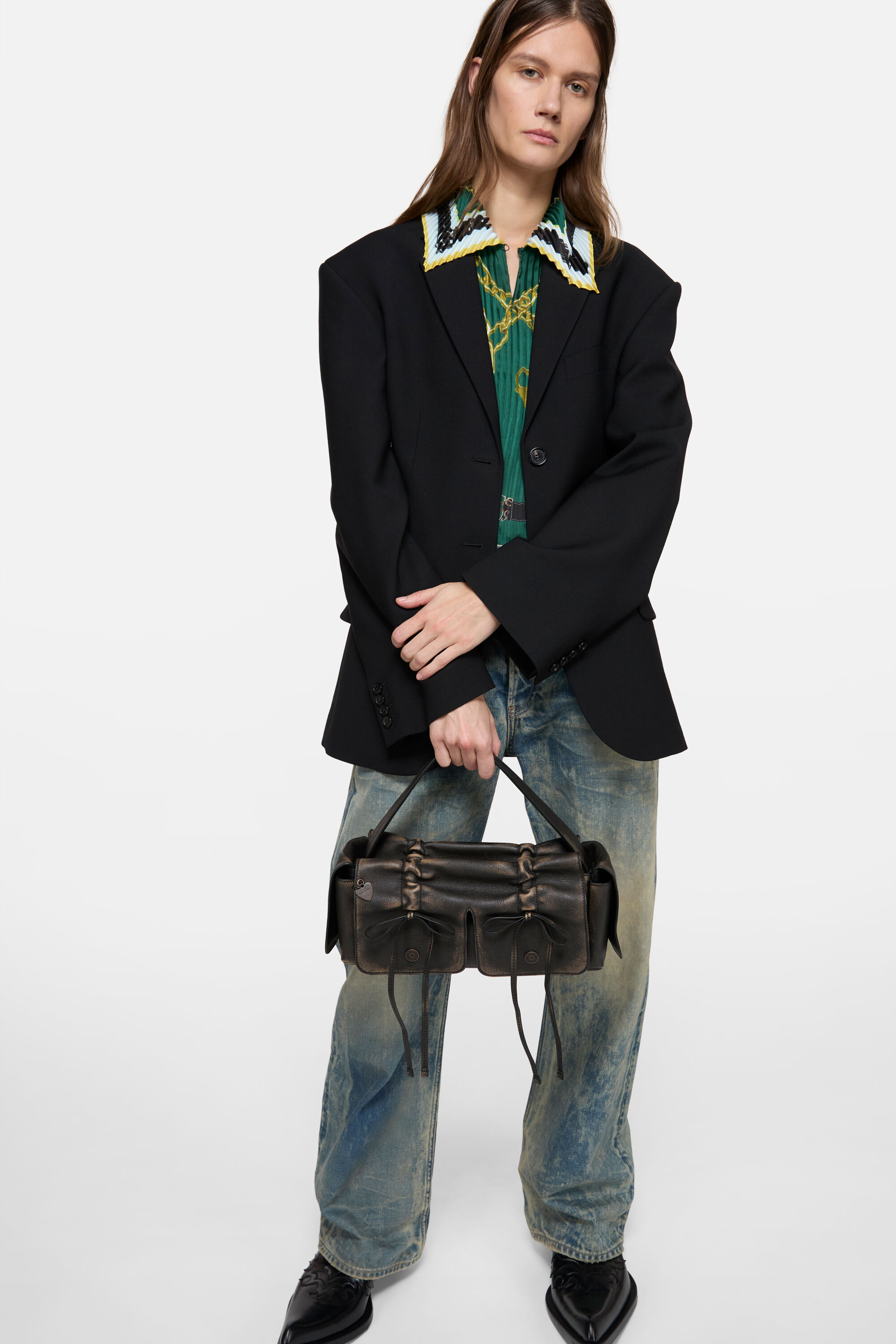 Acne Studios - Multipocket bag - Dark brown/beige