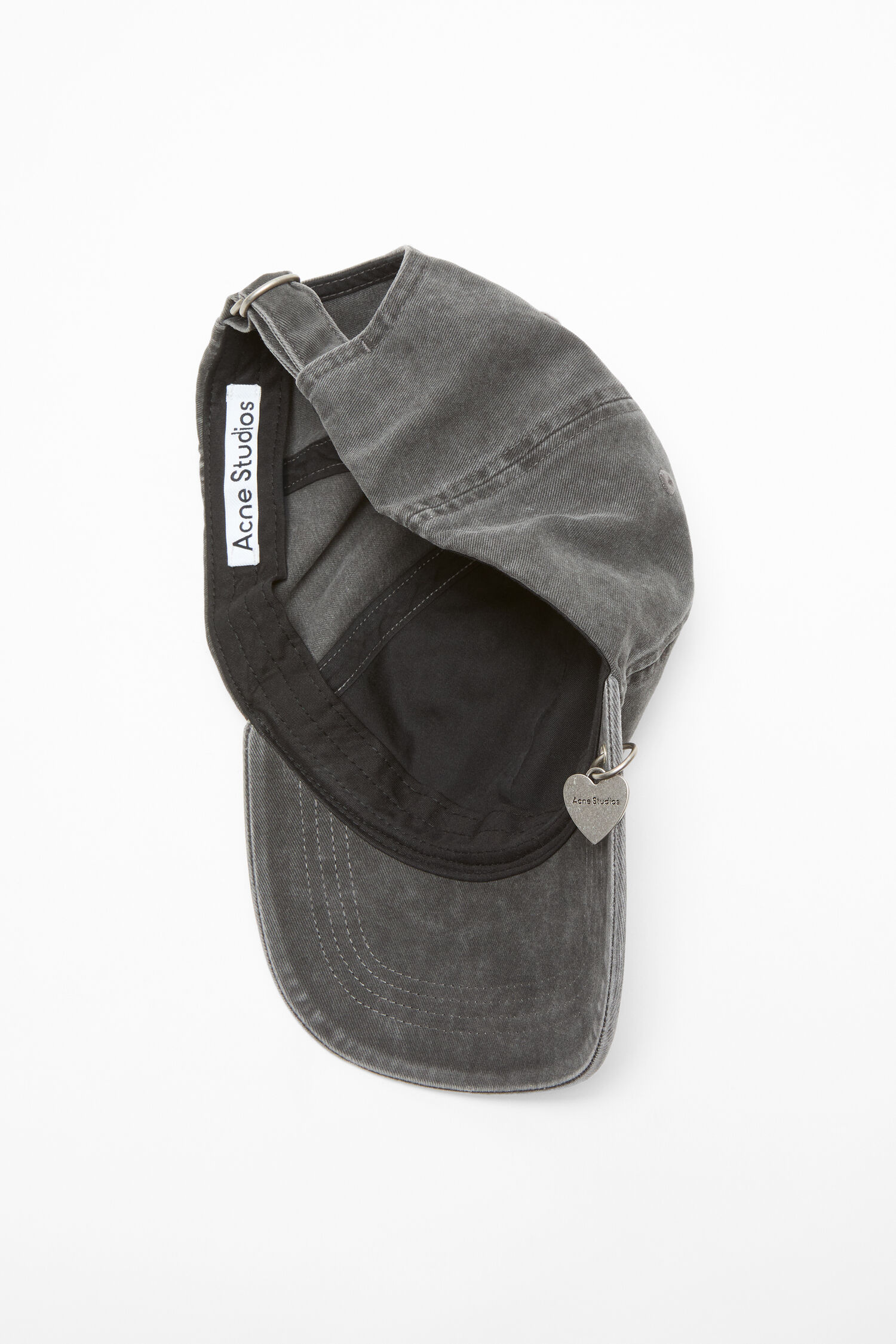 Acne Studios - Twill cap pendant - Faded black