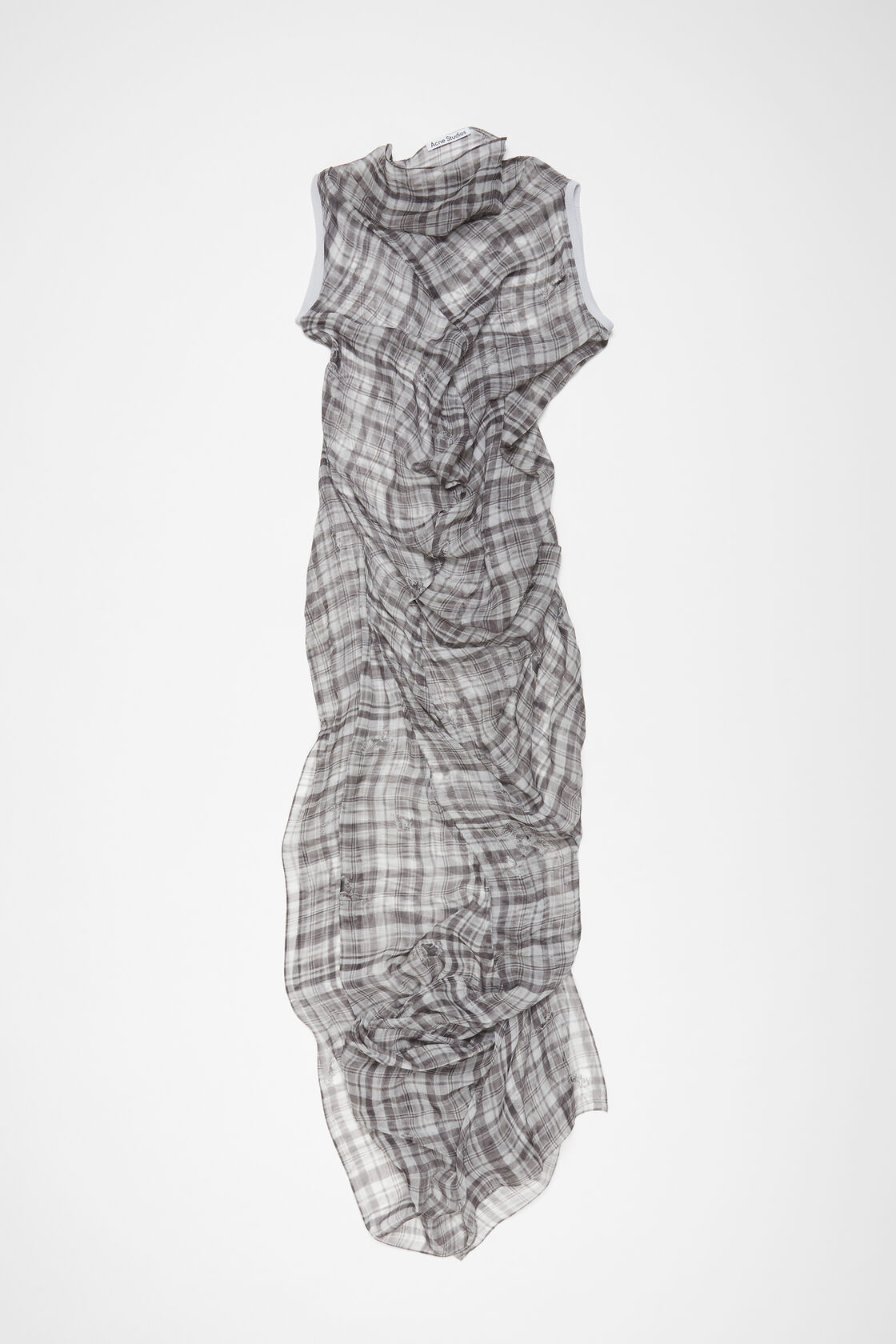 Acne Studios - Mesh check dress - Black