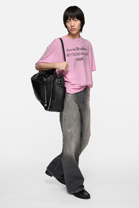 Acne Studios - Sprayed logo t-shirt - Cotton candy pink
