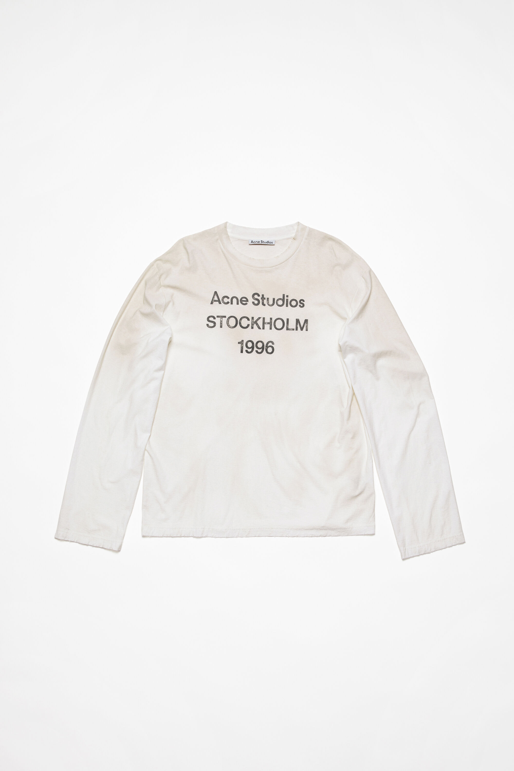 Acne Studios - Logo t-shirt - Relaxed fit - Dusty white