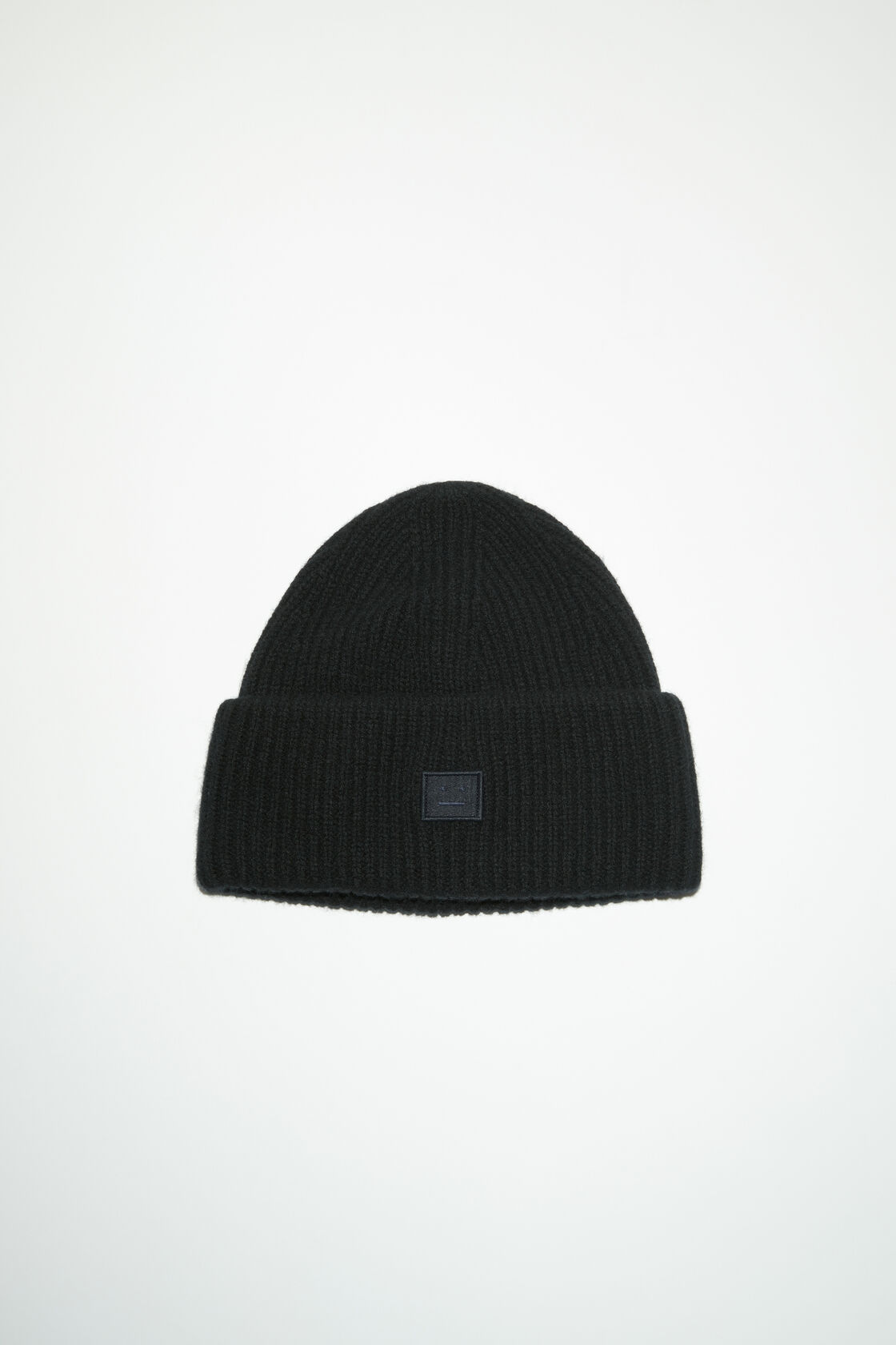 Acne Studios - Small face logo beanie - Black