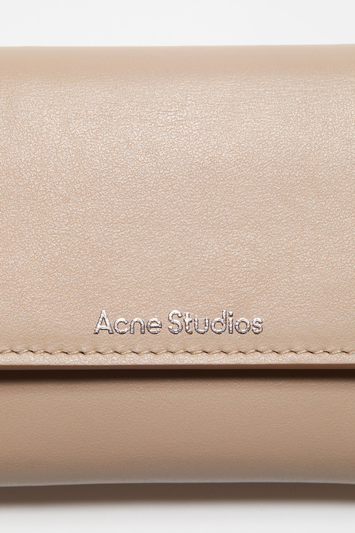 Acne Studios - Trifold leather wallet - Taupe beige