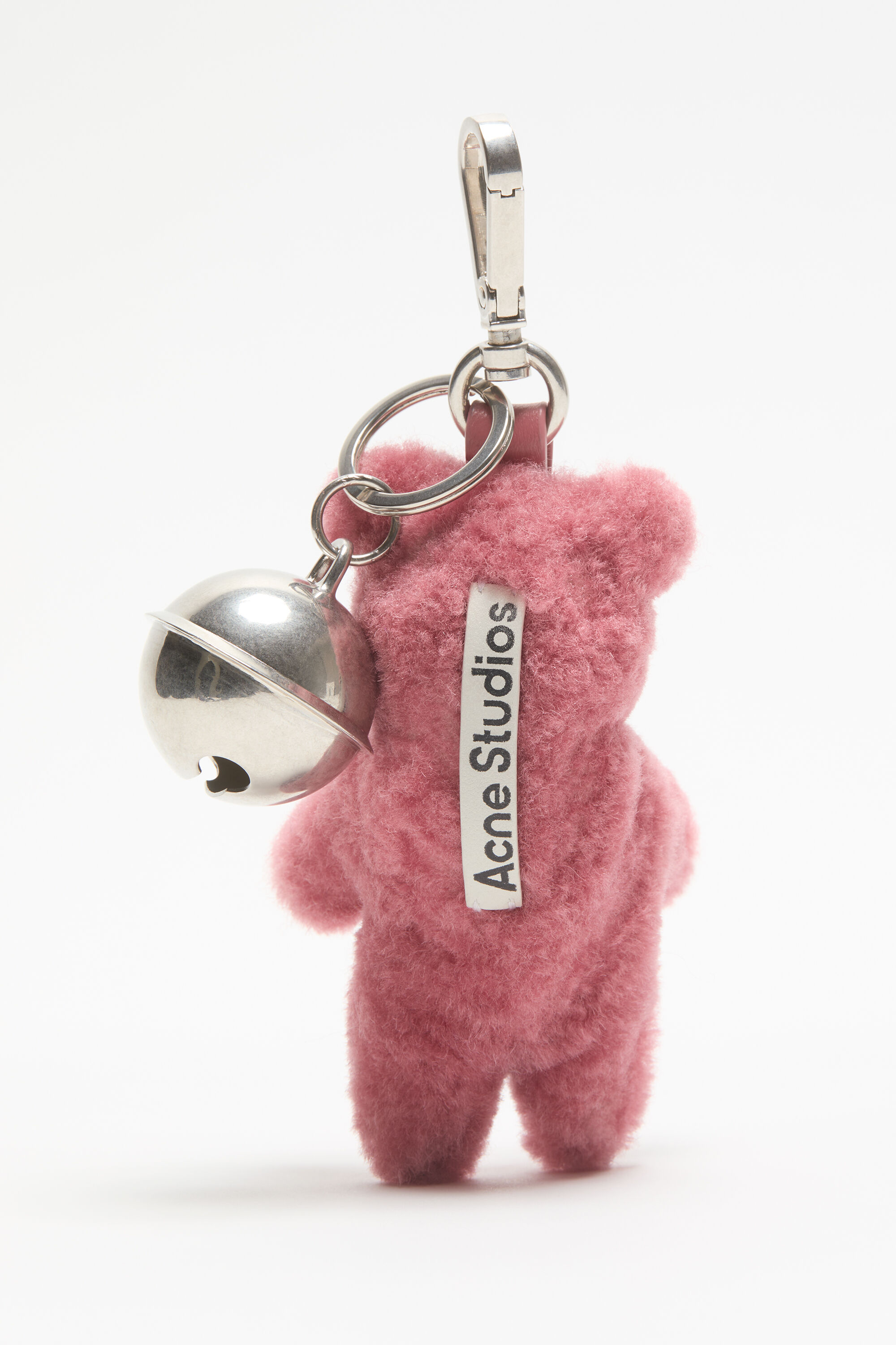 Acne Studios - Teddy bear keyring - Berry pink