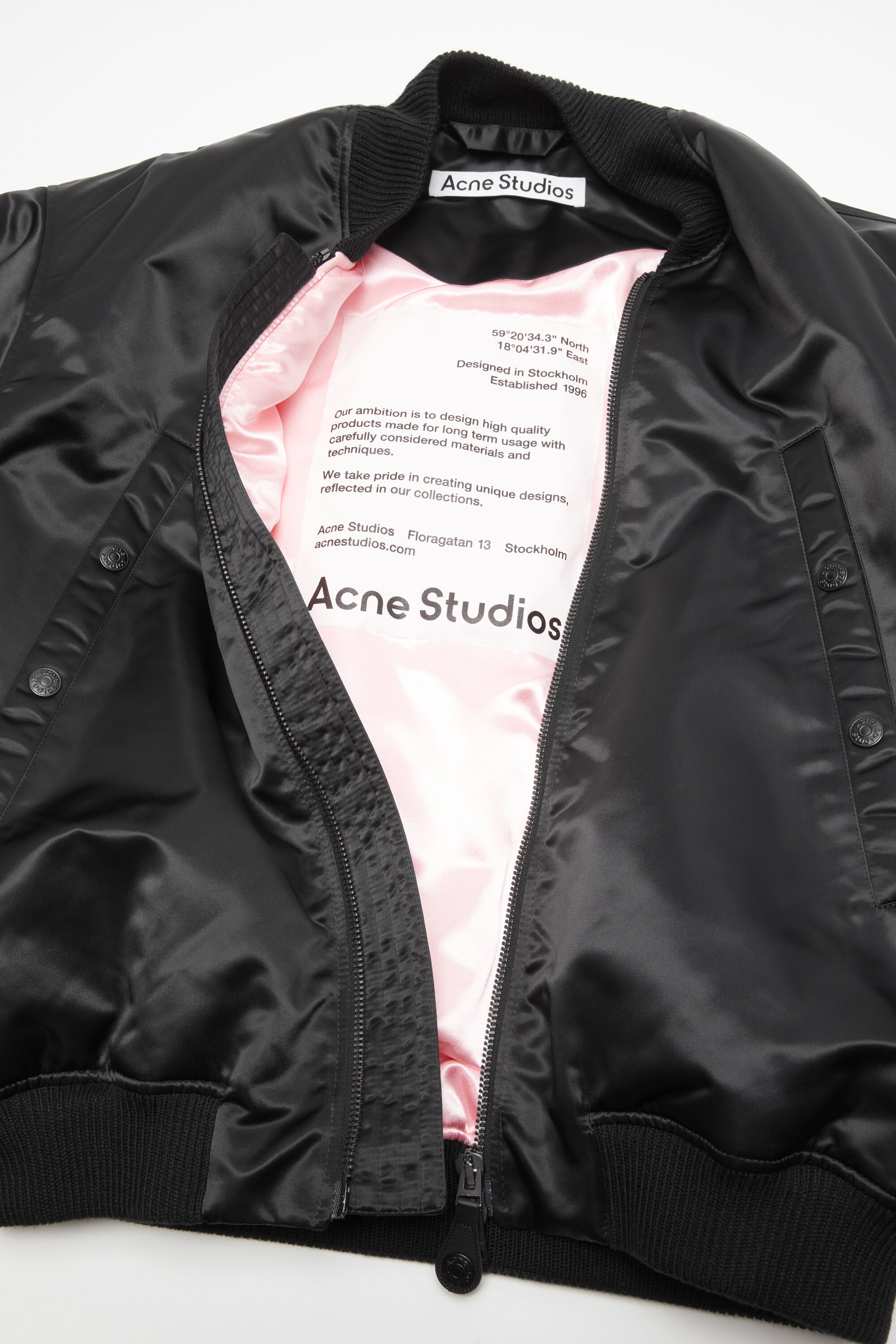 Acne Studios - Bomber jacket logogram - Black