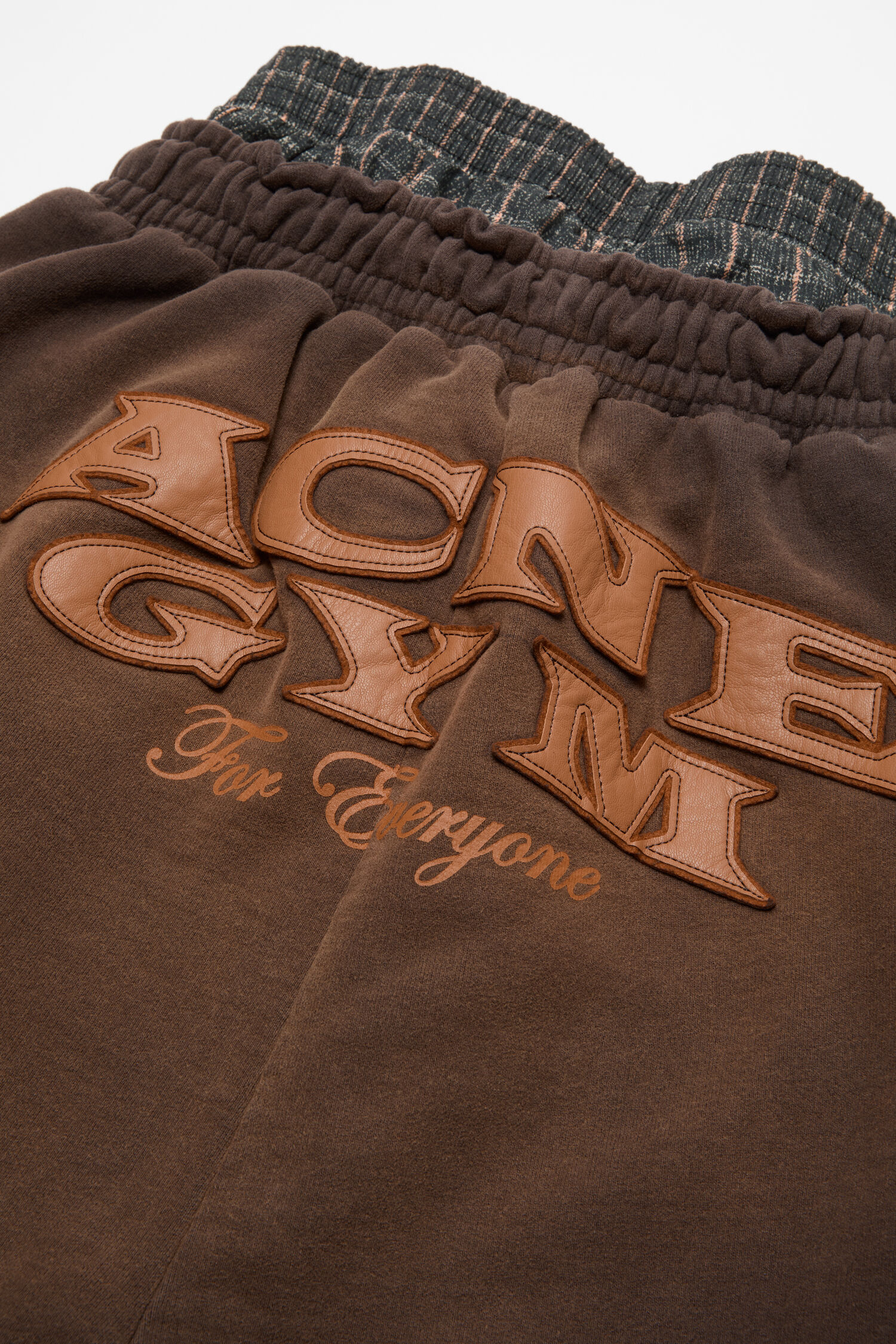 Acne Studios - Layered logo sweatpants - Dark brown