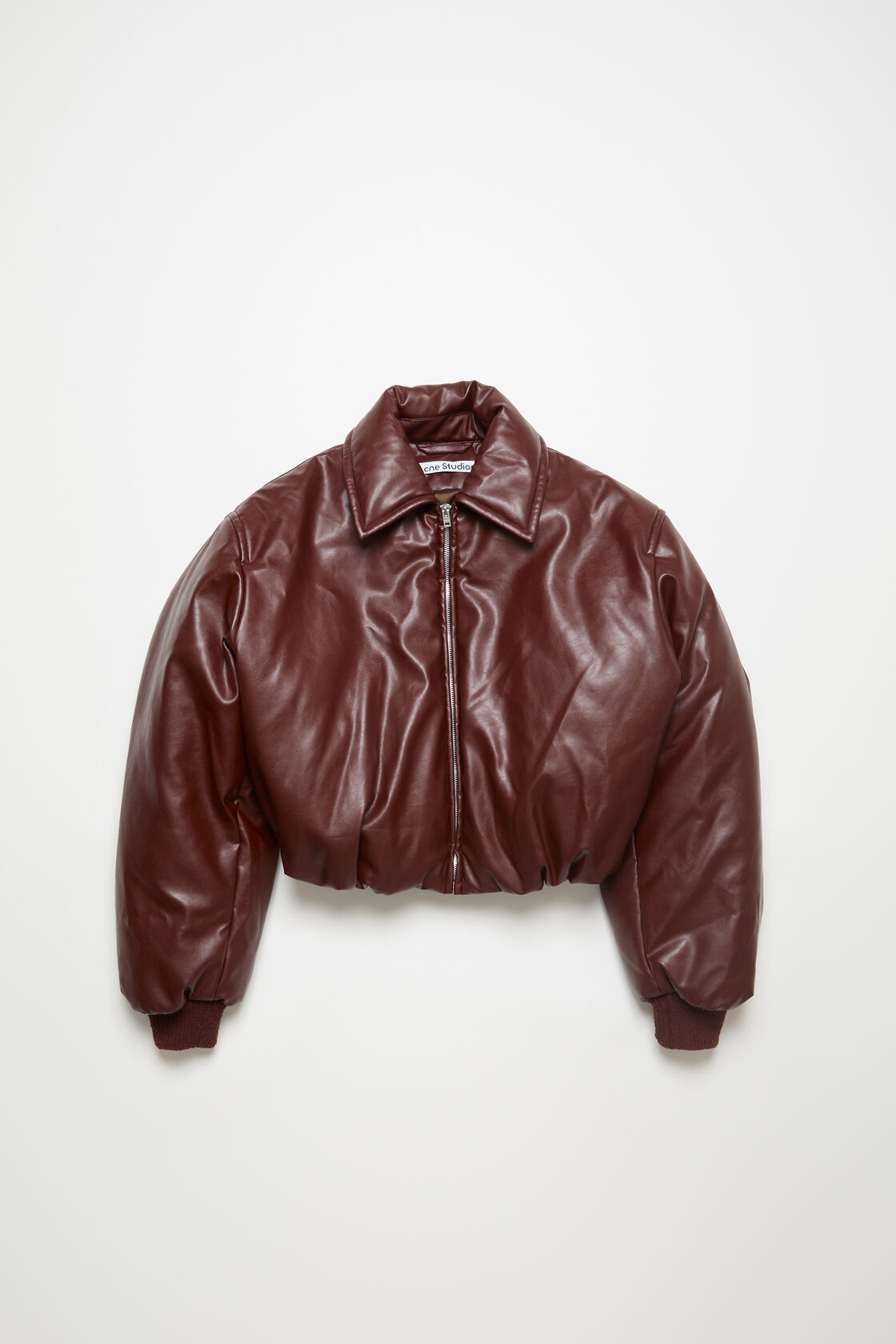 Acne Studios - Coated bomber jacket - Dark burgundy