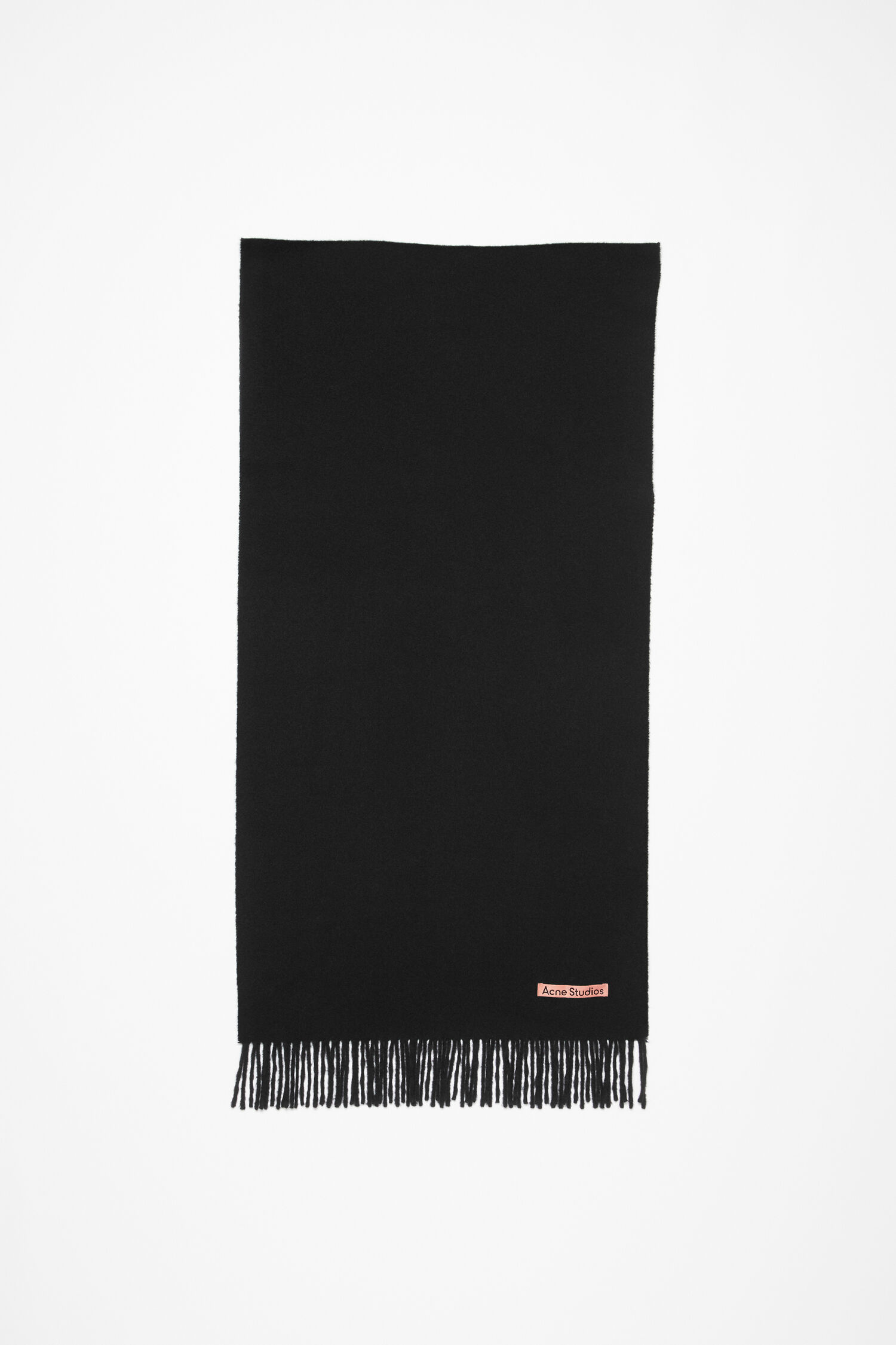 Acne Studios - Cashmere fringe scarf - Narrow - Black
