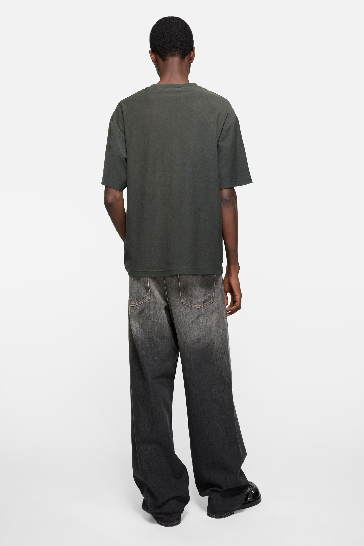 Acne Studios - Logo t-shirt - Relaxed fit - Faded black