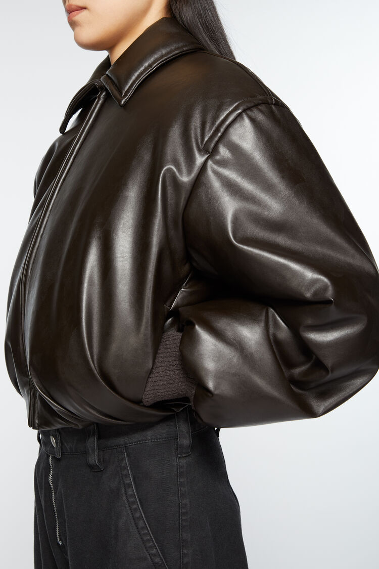Acne Studios - Coated bomber jacket - Dark brown
