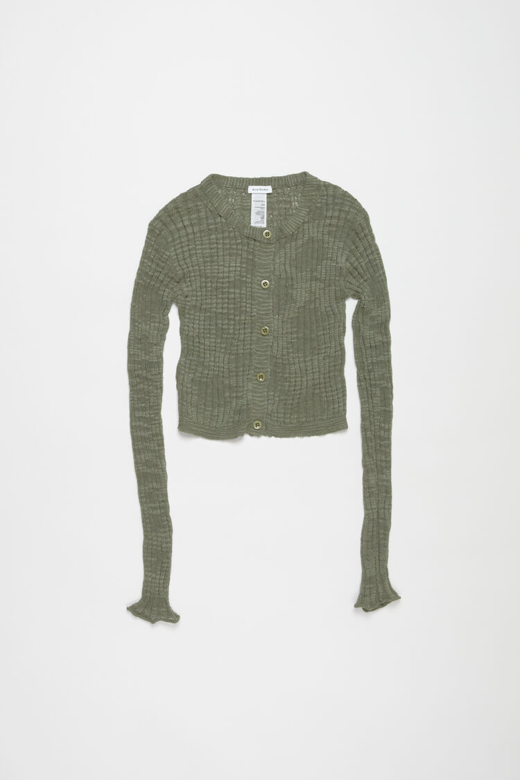 Acne Studios - Wide rib cardigan - Seagrass Green
