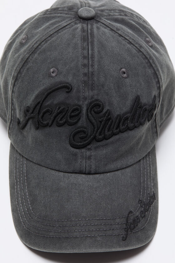 Acne Studios - Logo cap - Faded black