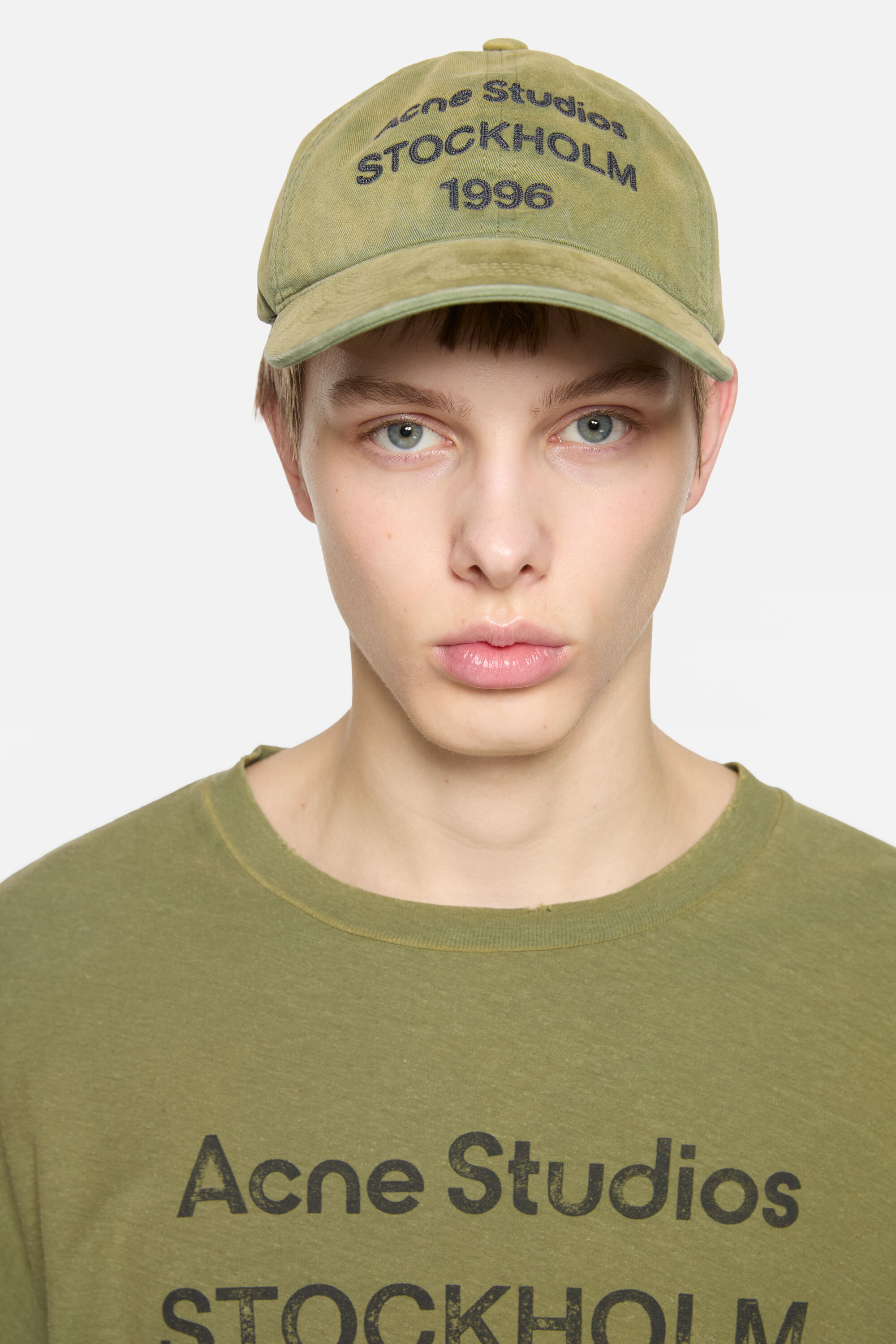 Acne Studios - Logo cap - Olive green