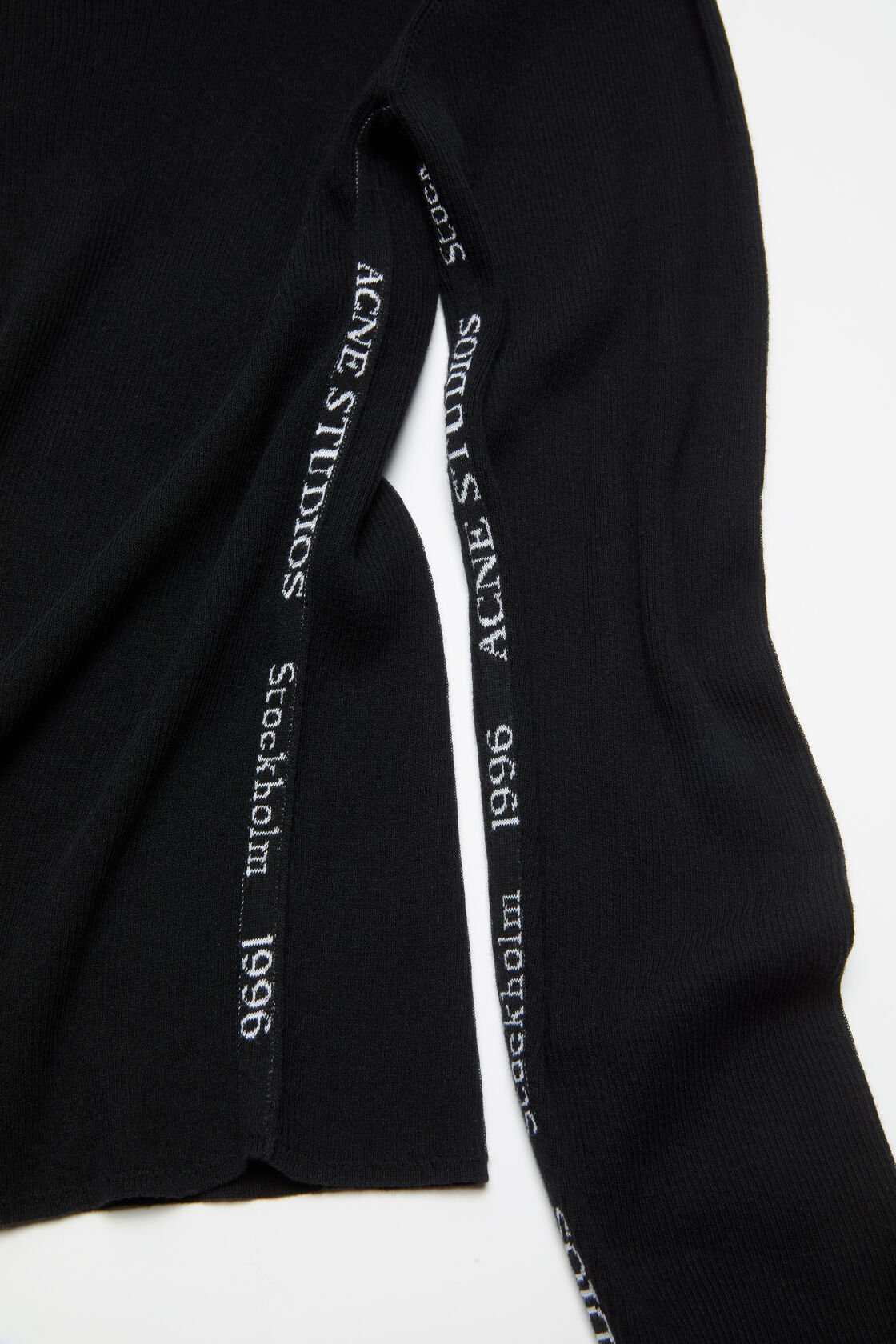 Acne Studios - Logo tape knit jumper - Black