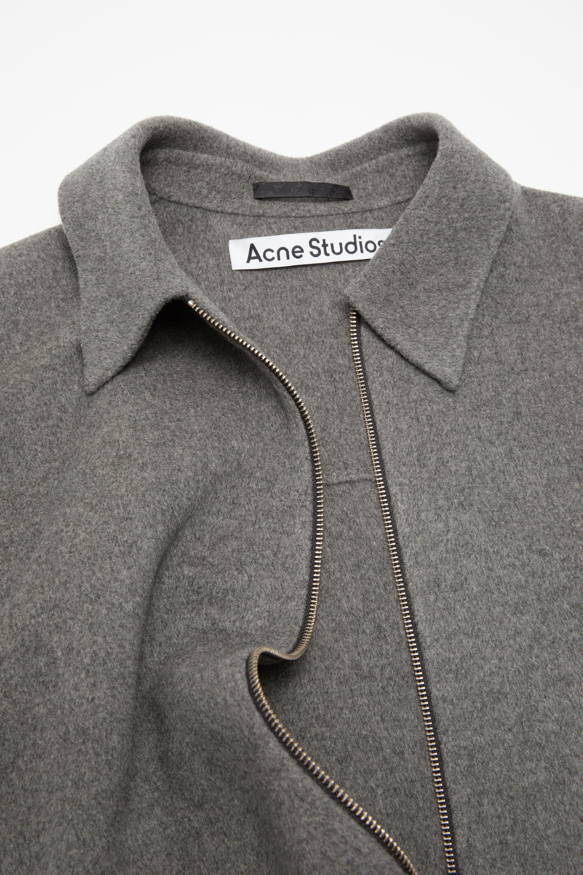 Acne Studios - Wool zipper jacket - Grey Melange