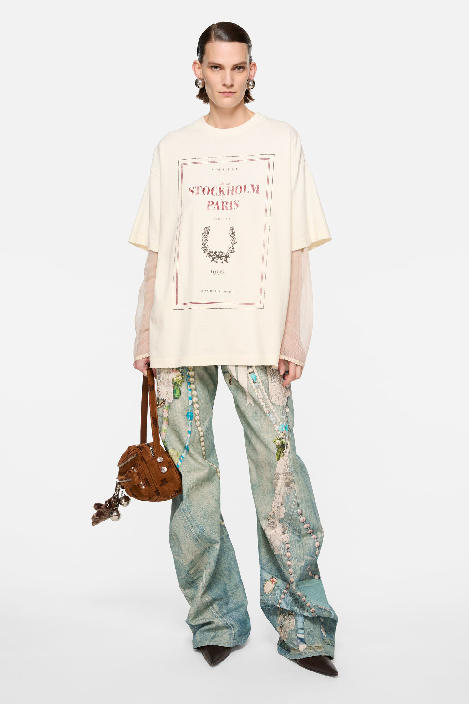 Acne Studios - Loose fit jeans - 2006 - White/green