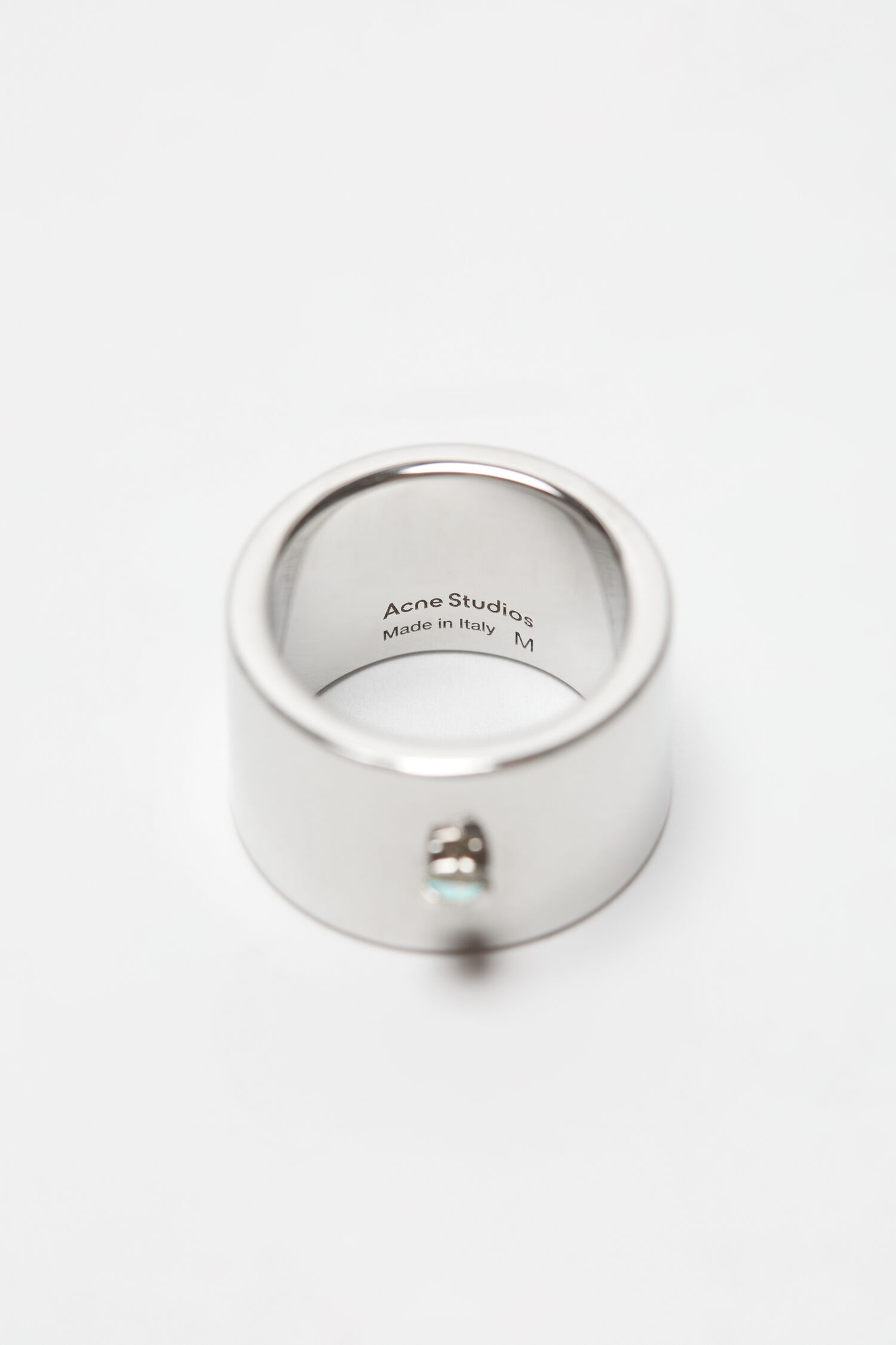 Acne Studios - Crystal ring - Silver