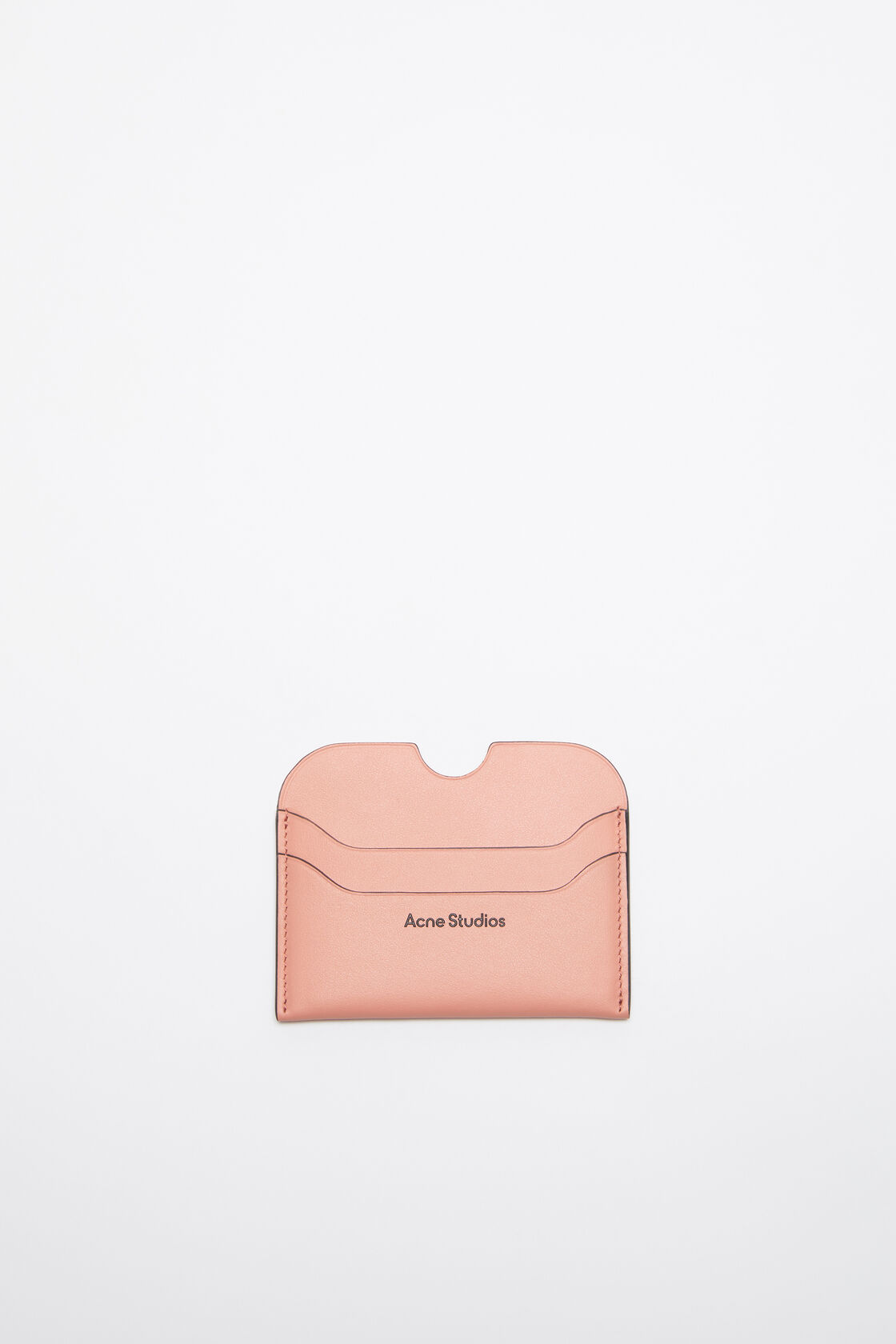 Acne Studios - Leather card holder - Salmon pink