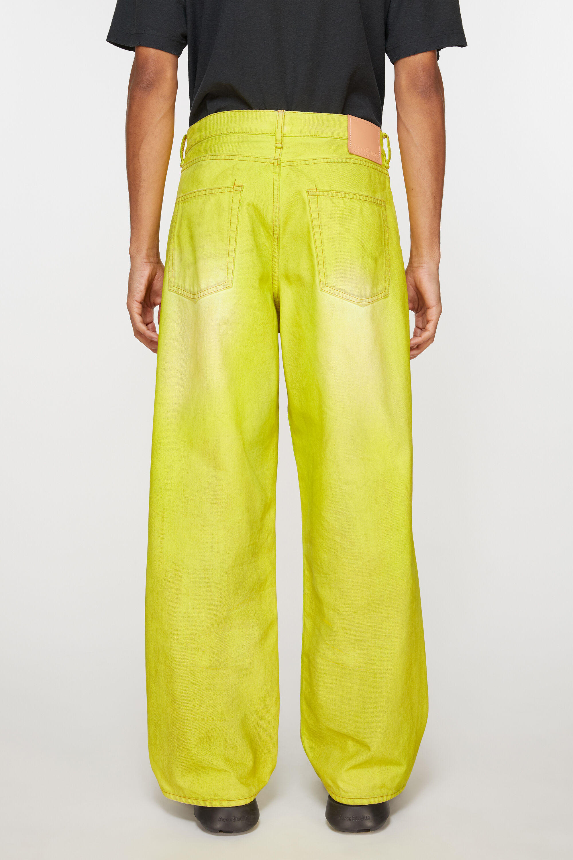 Latest Neon Yellow Stretch Denim Jeans Factory Sale ...