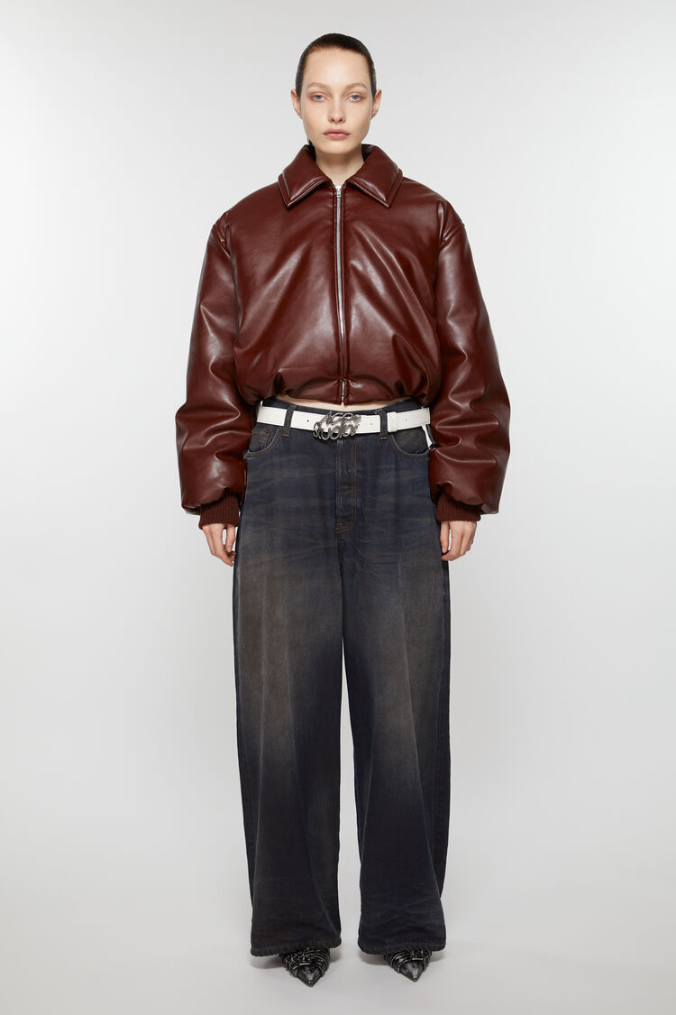 Acne Studios - Logo buckle belt - White