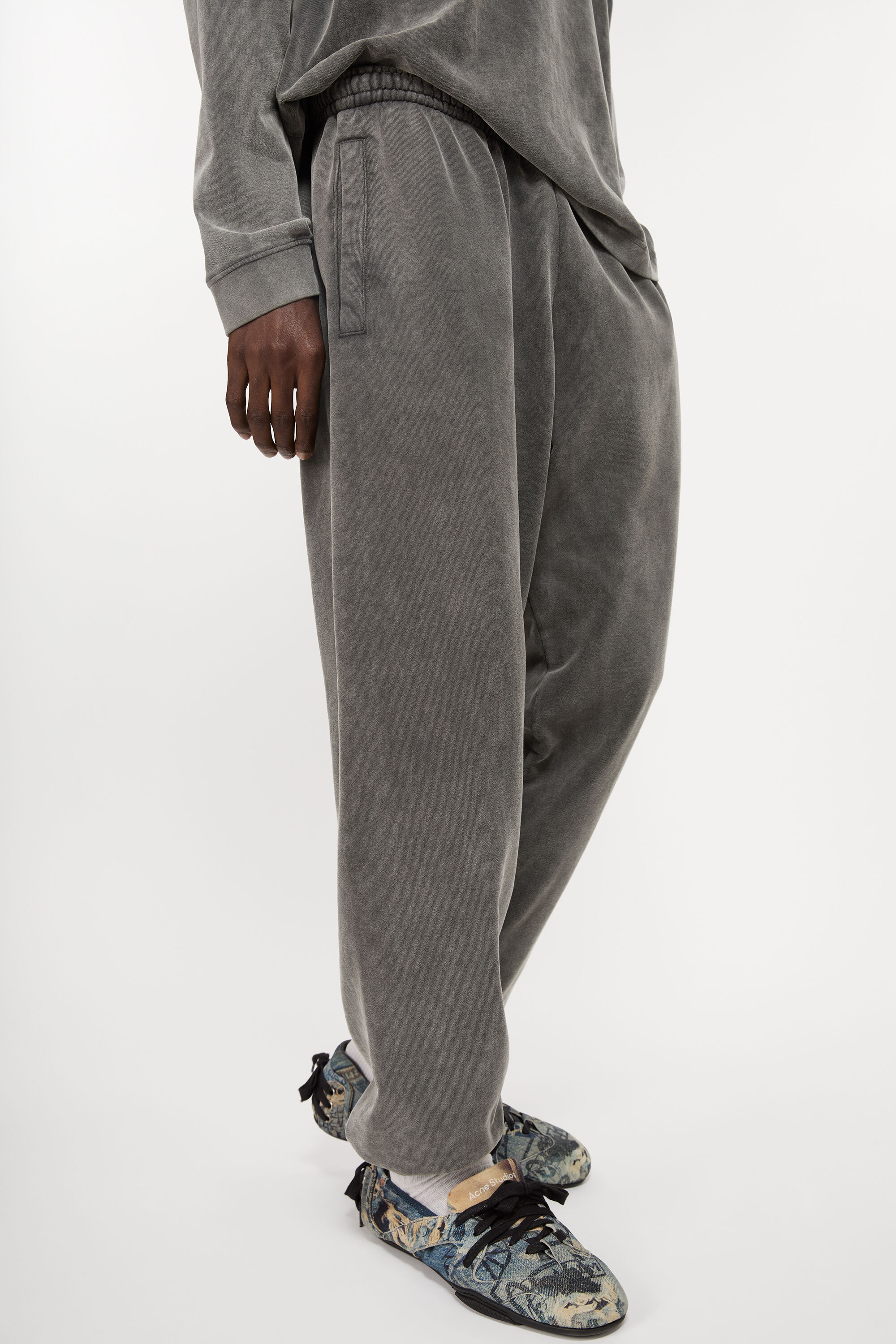 Acne Studios - Cotton sweatpants - Faded black