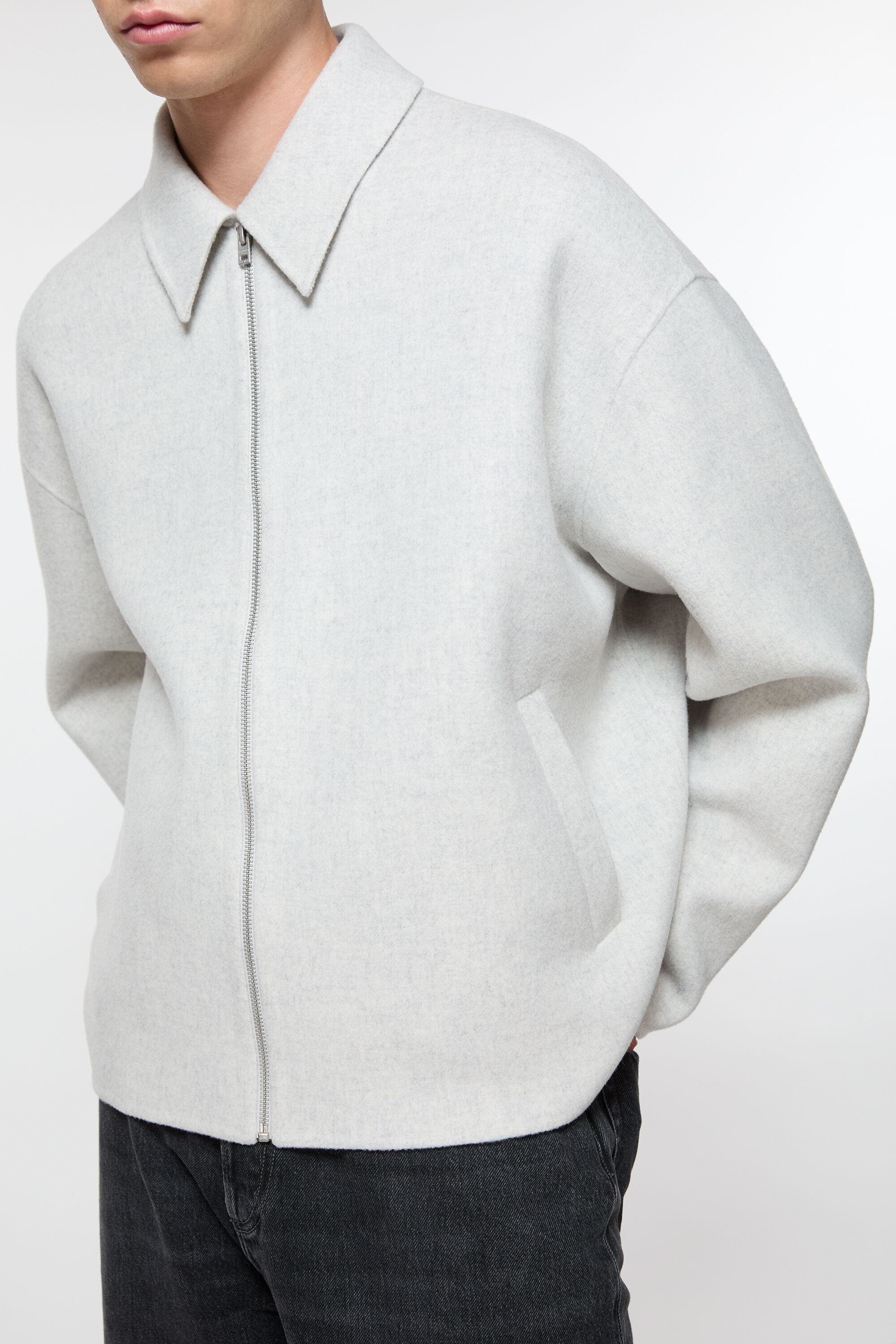 Acne Studios - Wool jacket - Light Grey Melange