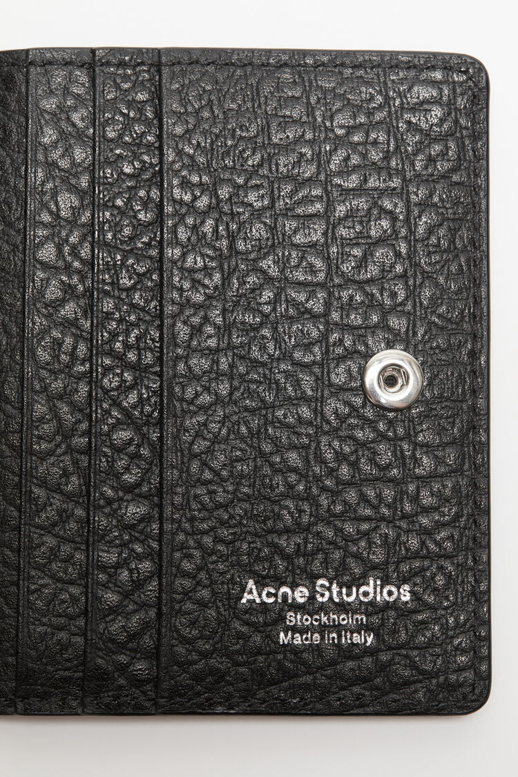 Acne Studios - Folded leather wallet - Black