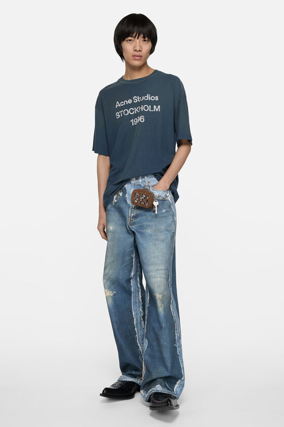 Acne Studios - Logo t-shirt - relaxed fit - Deep blue