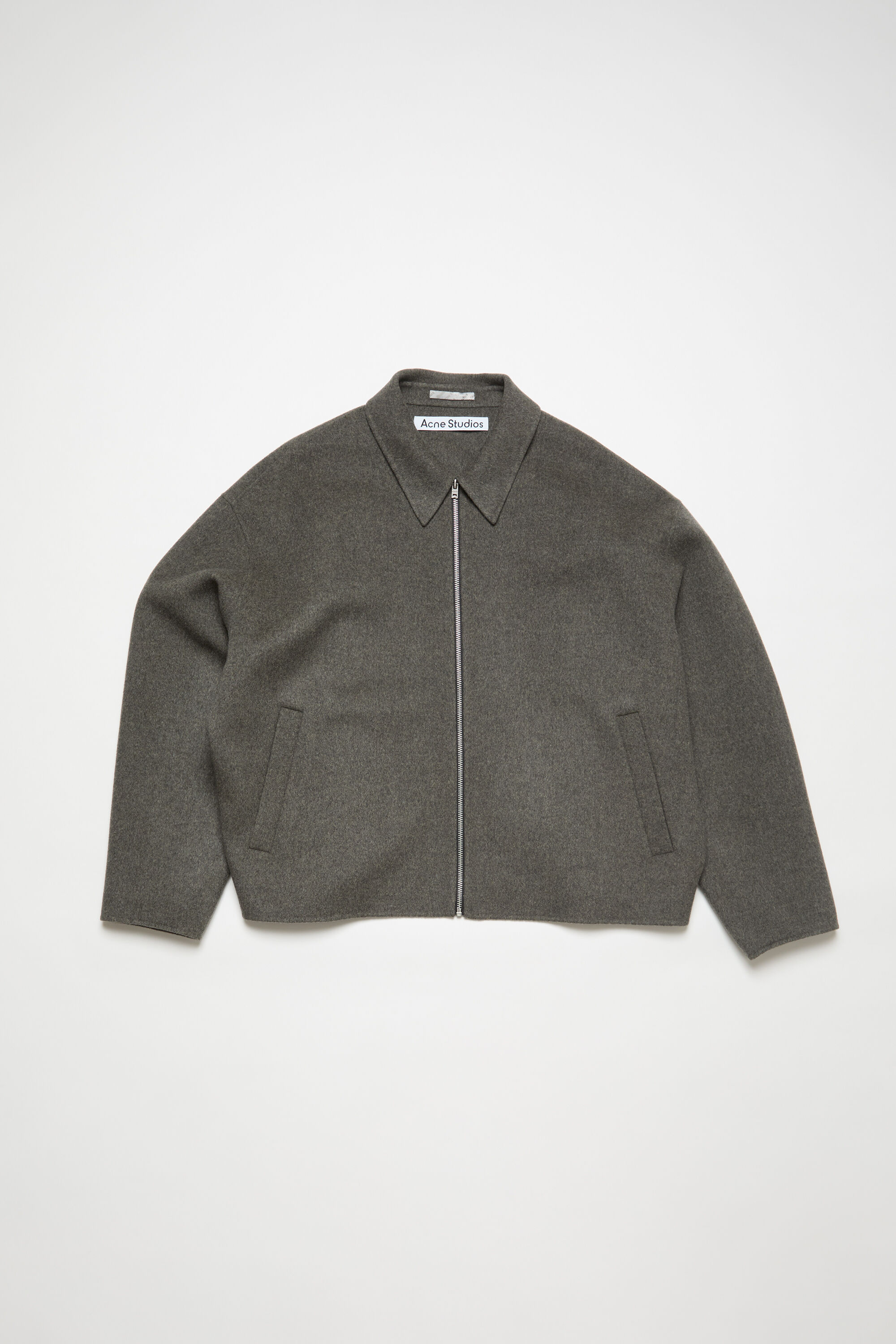 Acne Studios - Wool zipper jacket - Graphite grey