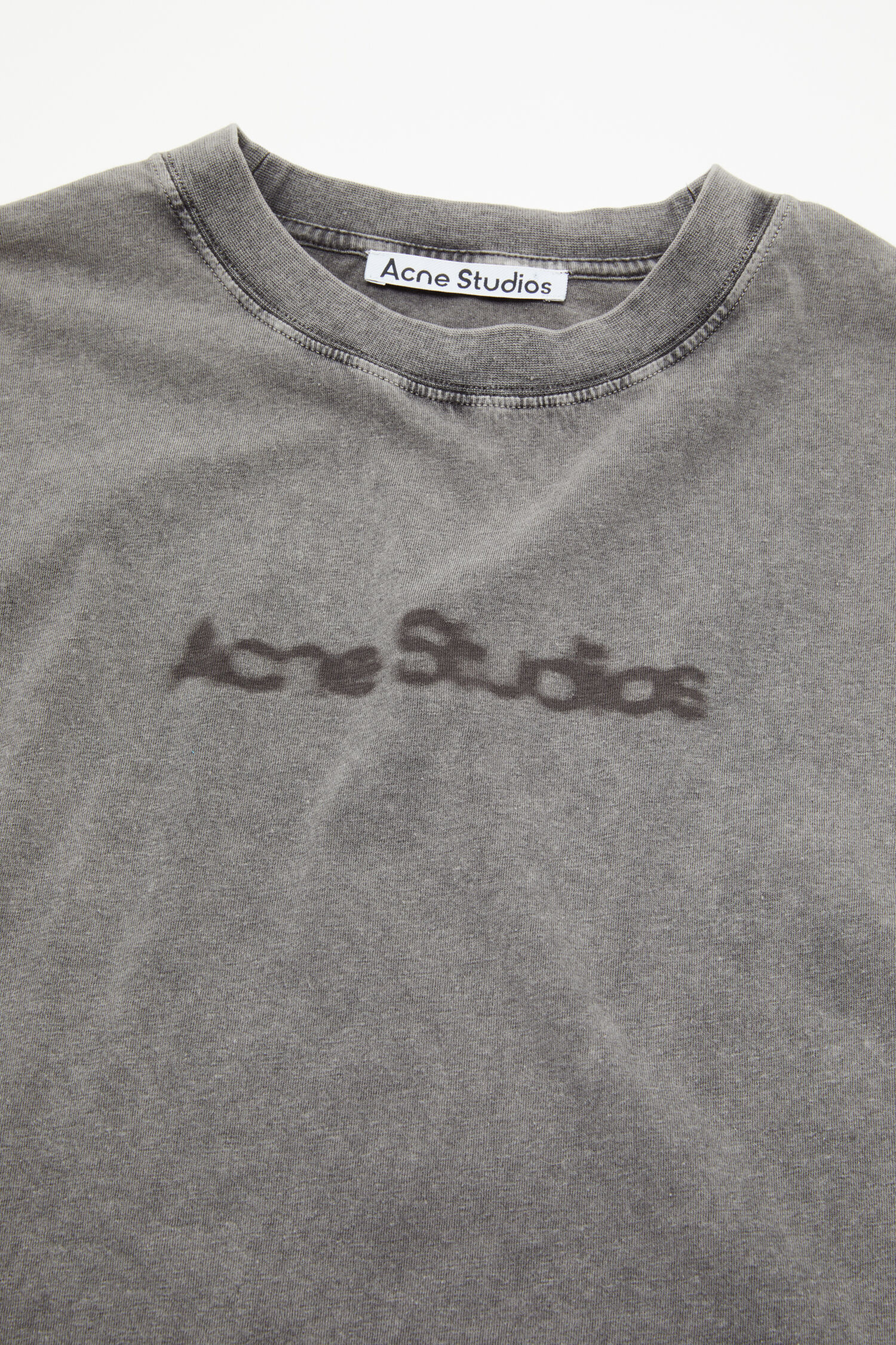 Acne Studios - Blurred logo t-shirt - Relaxed unisex fit - Faded Grey