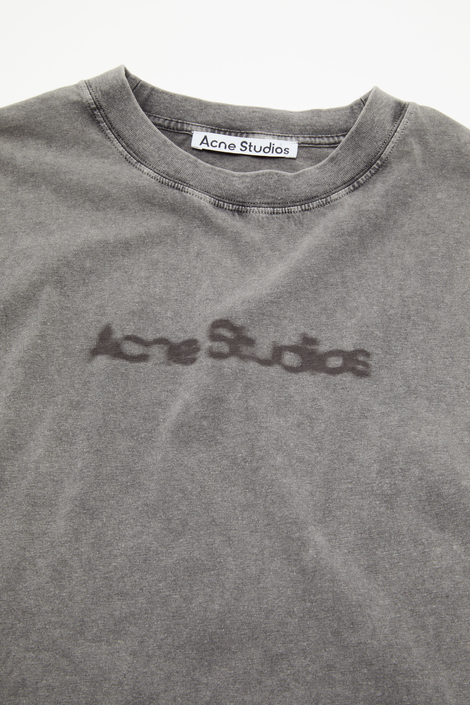 Acne Studios - Blurred logo t-shirt - Relaxed unisex fit - Faded Grey