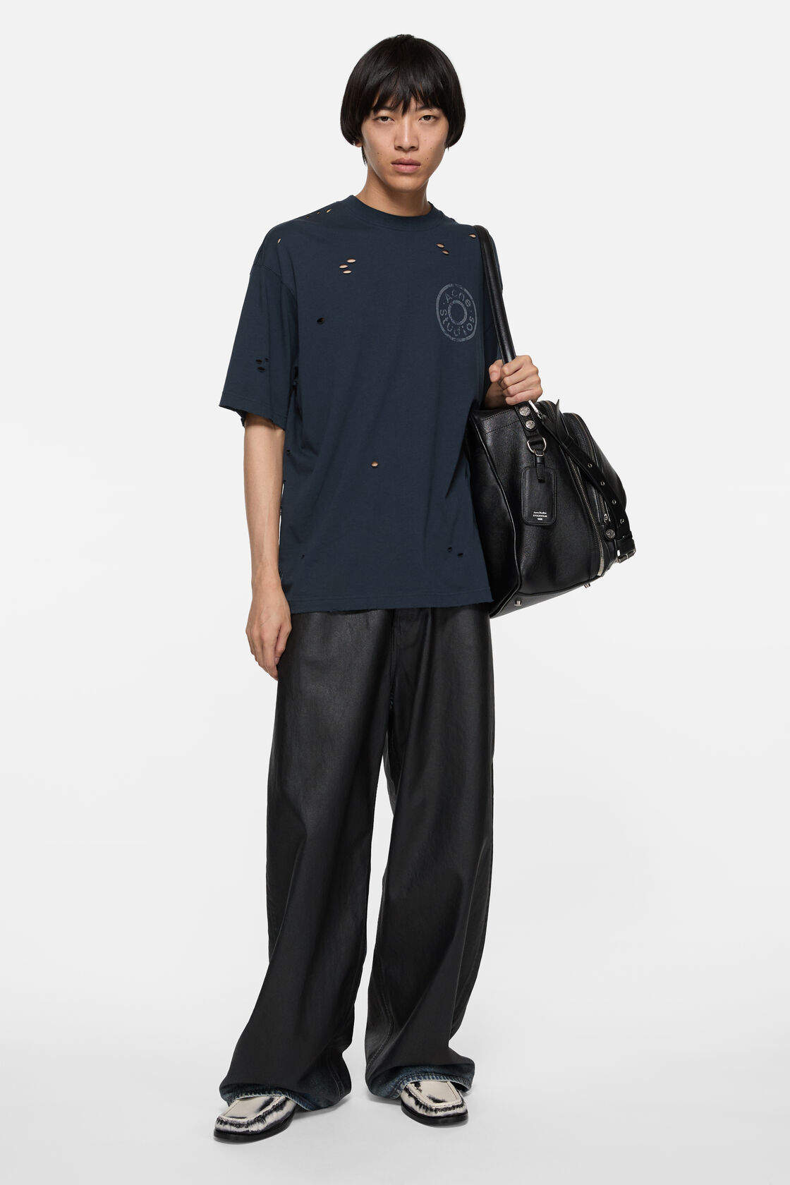 Acne Studios - Logo t-shirt - Dark navy