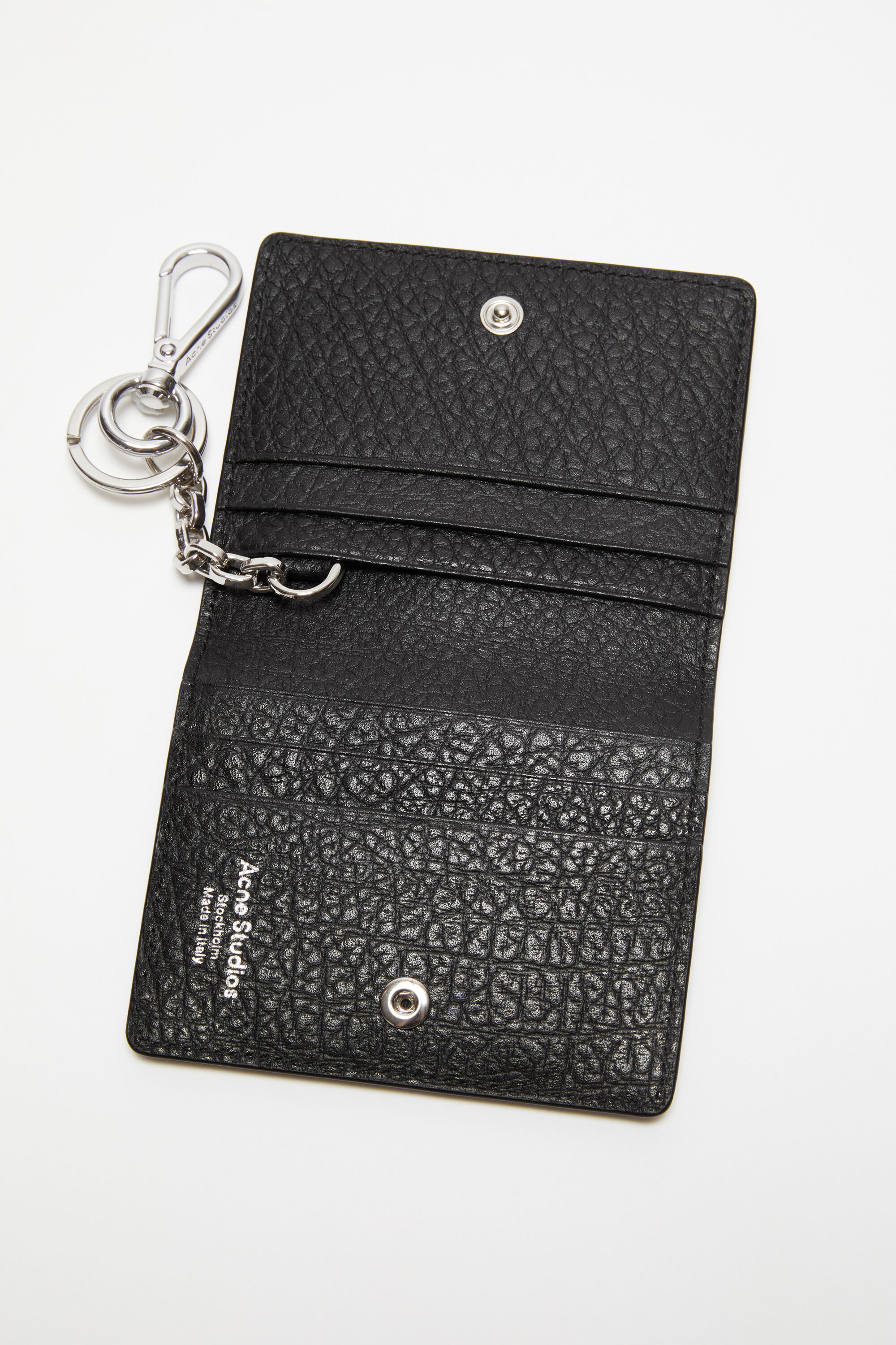 Acne Studios - Folded leather wallet - Black