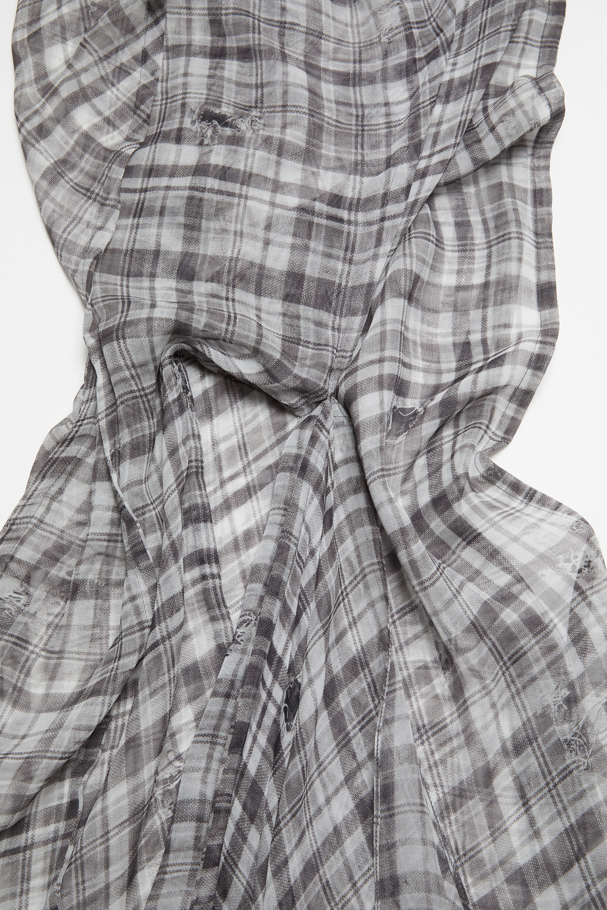 Acne Studios - Mesh check dress - Black