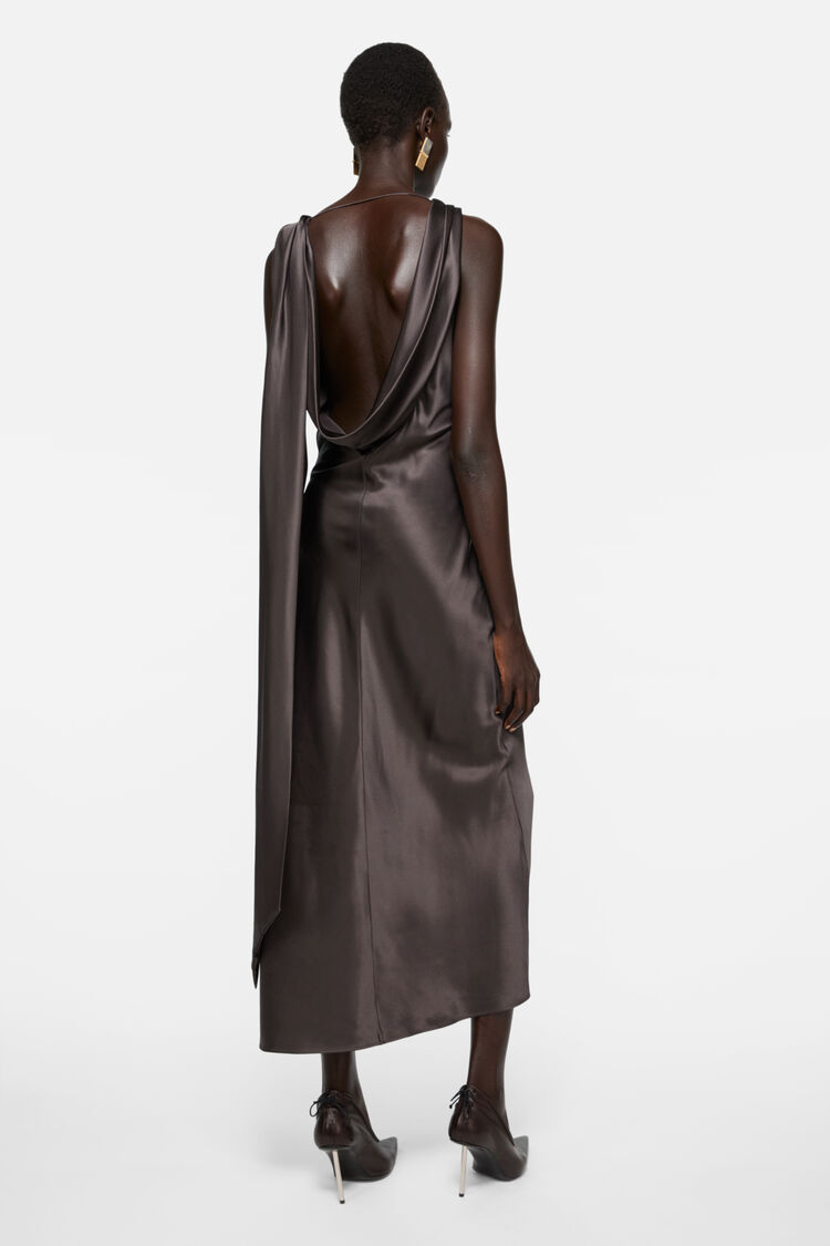 Acne Studios - Satin dress - Graphite grey