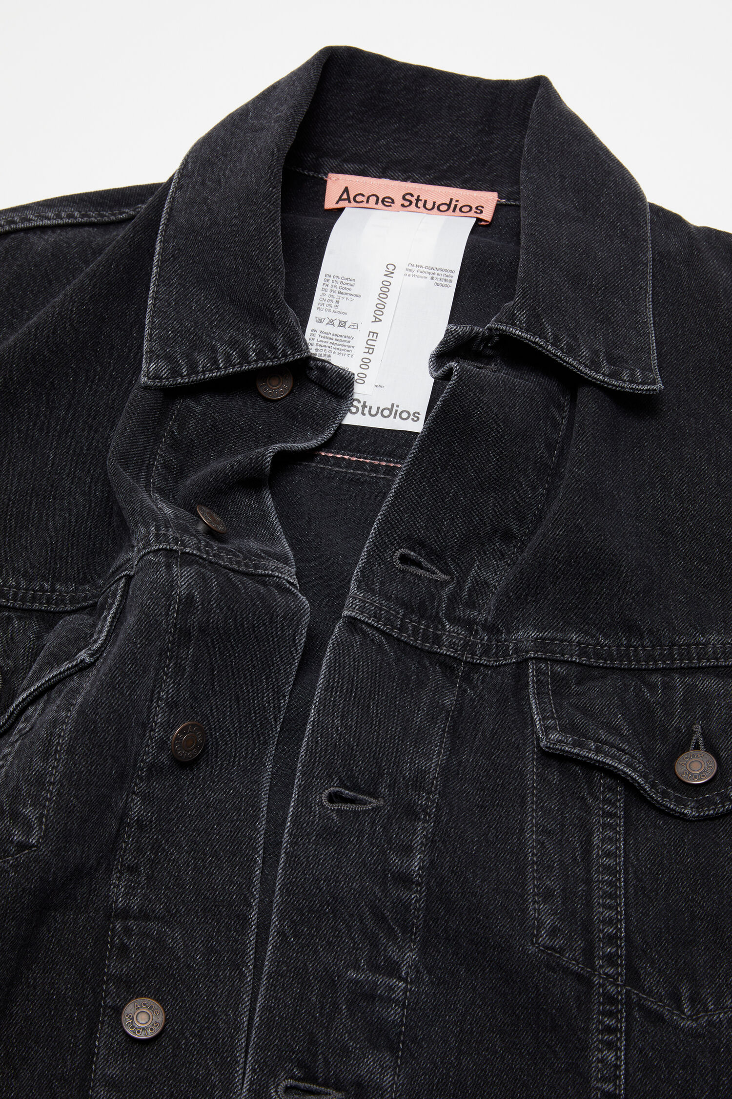 Acne Studios - Denim jacket - Relaxed fit - Black