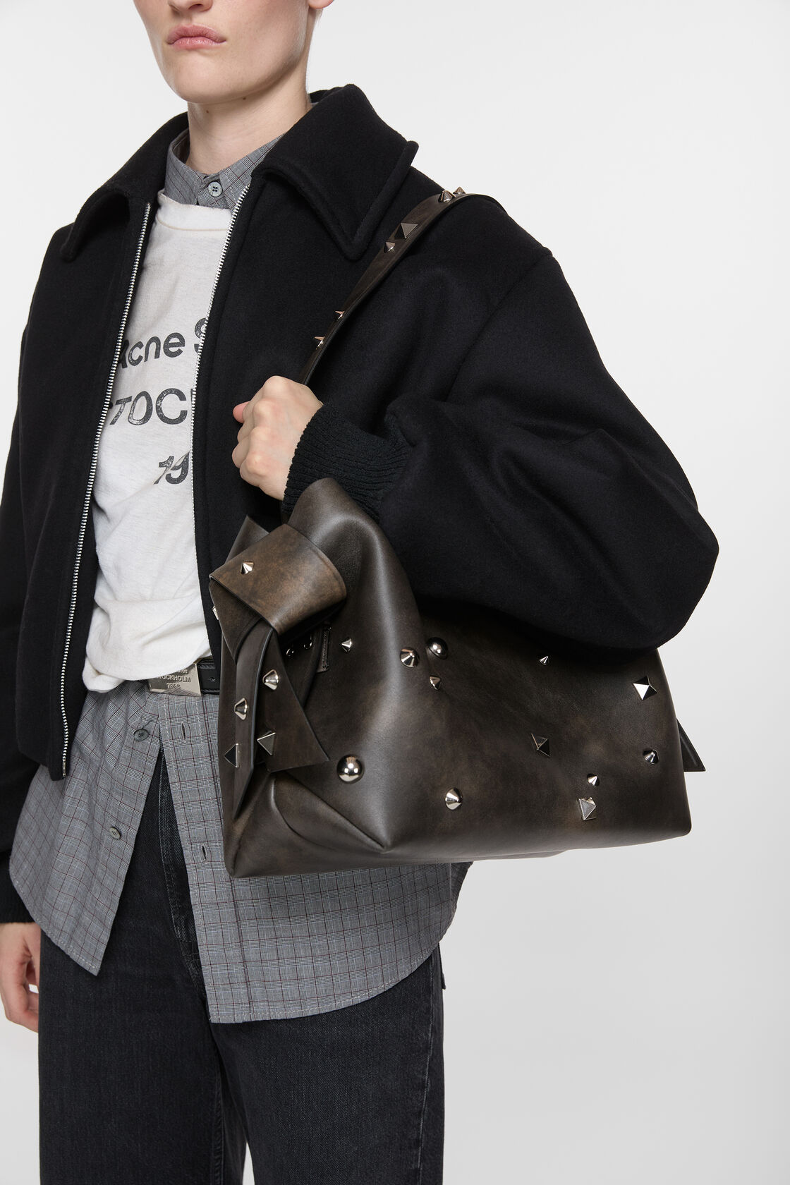 Acne Studios - Musubi tote - Dark brown
