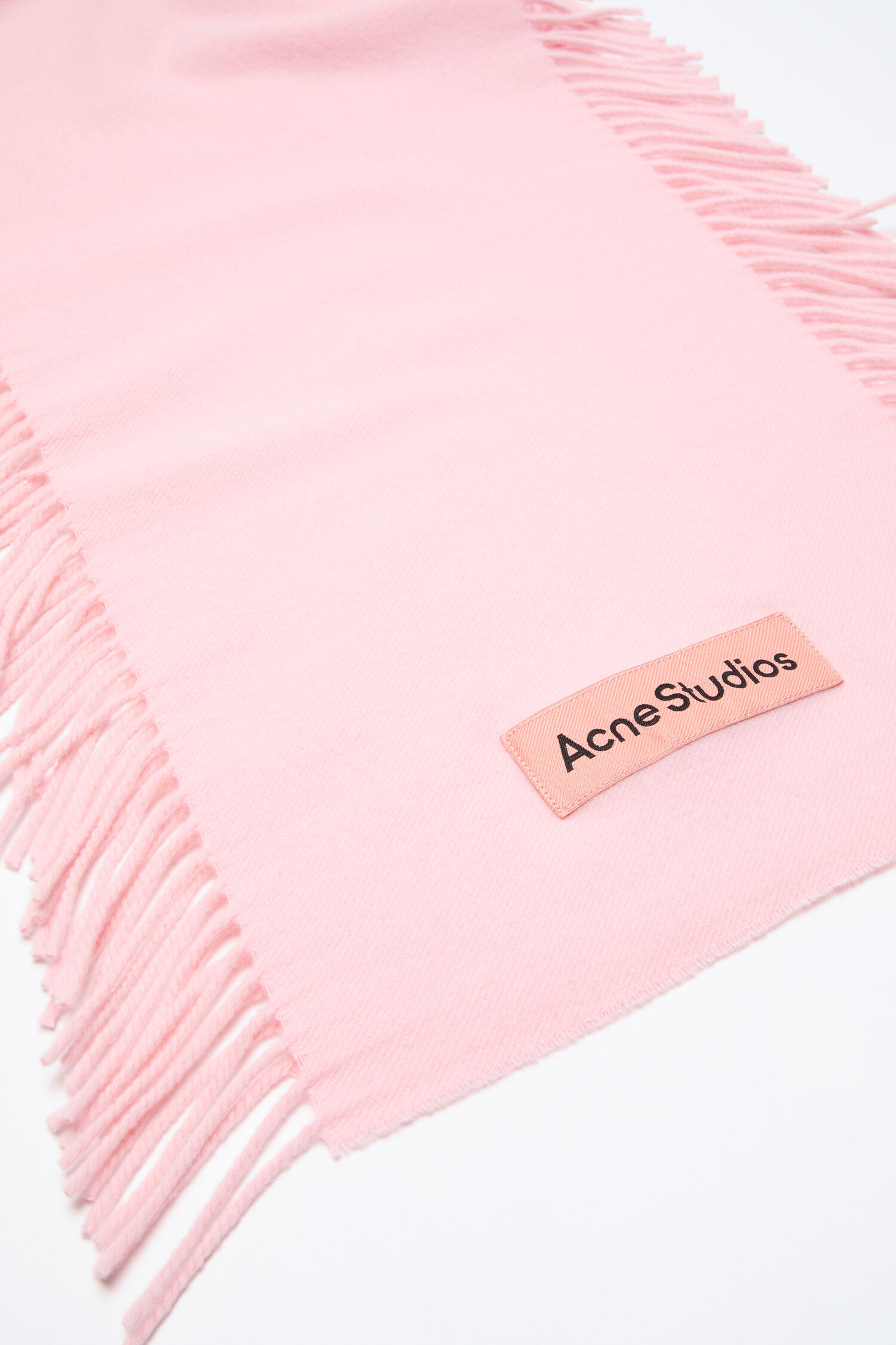 Acne Studios - Fringe wool scarf - Pink