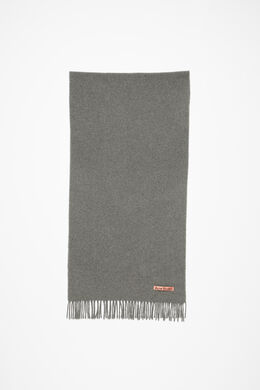 Acne Studios - Cashmere fringe scarf - Narrow - Grey Melange