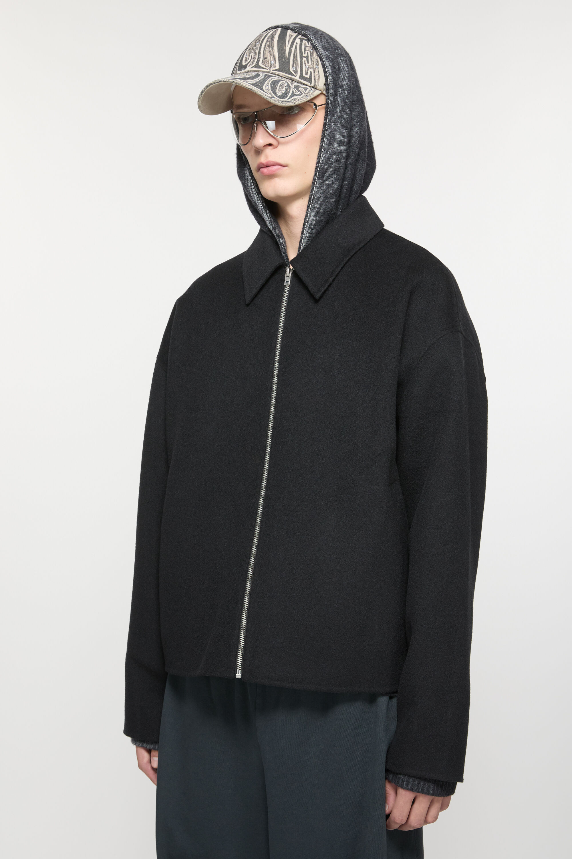 Acne Studios - Wool zipper jacket - Black