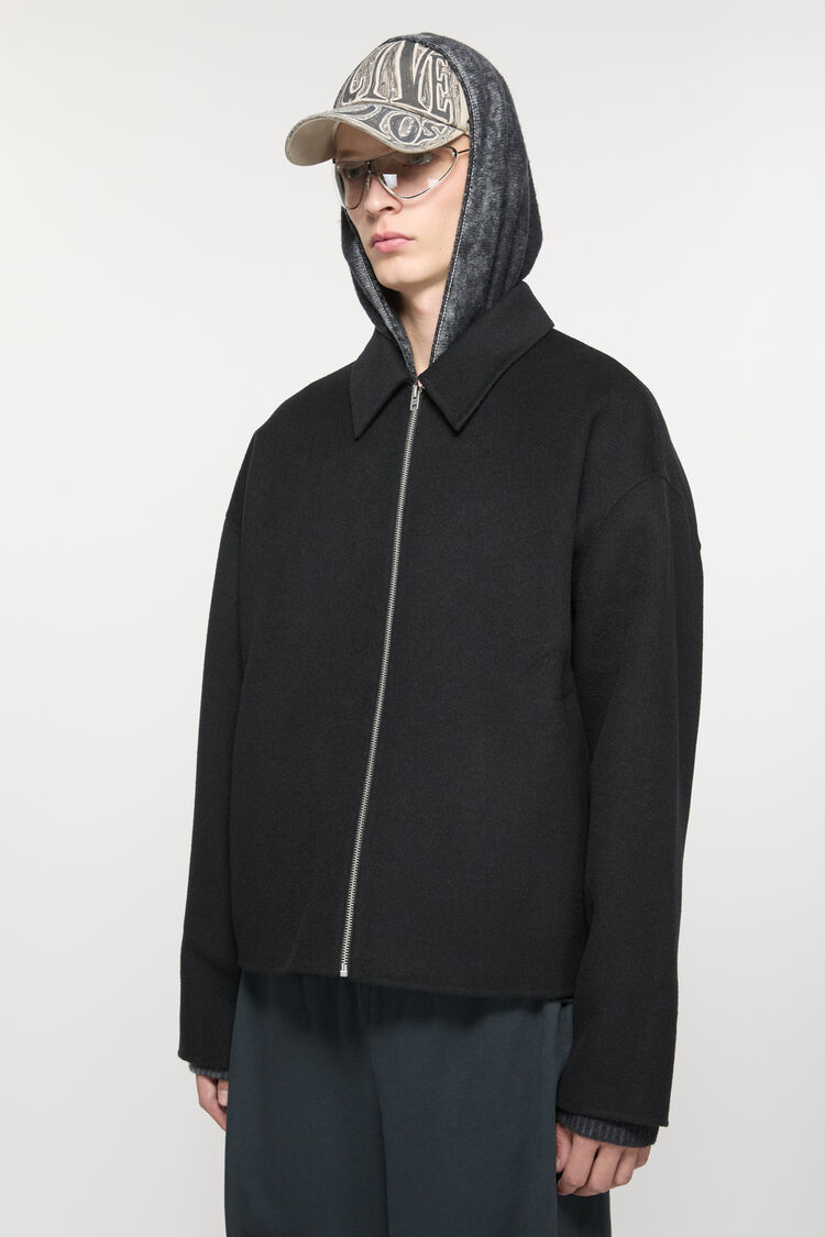 Acne Studios - Wool zipper jacket - Black