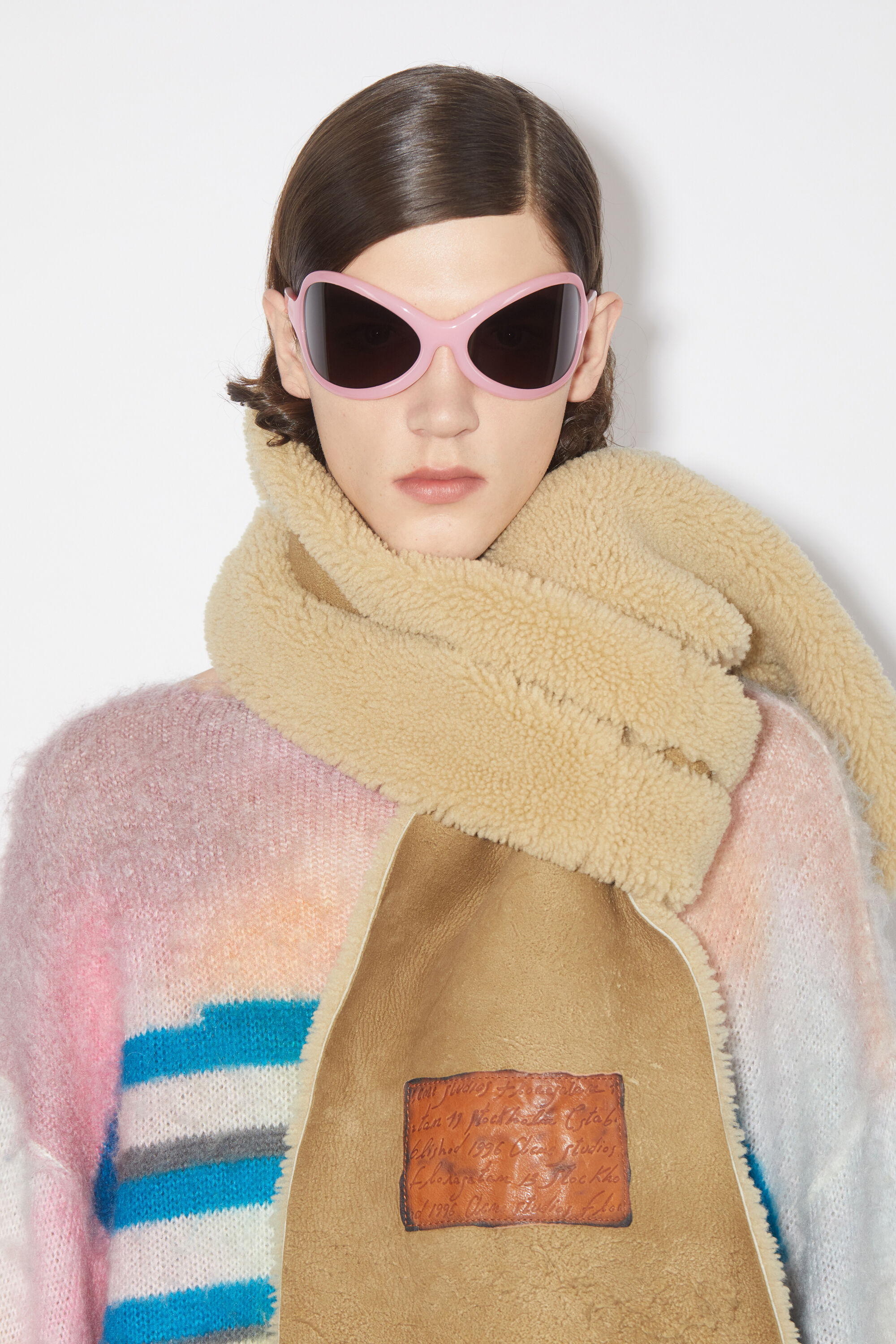 Acne Studios - Frame sunglasses - Pink/black