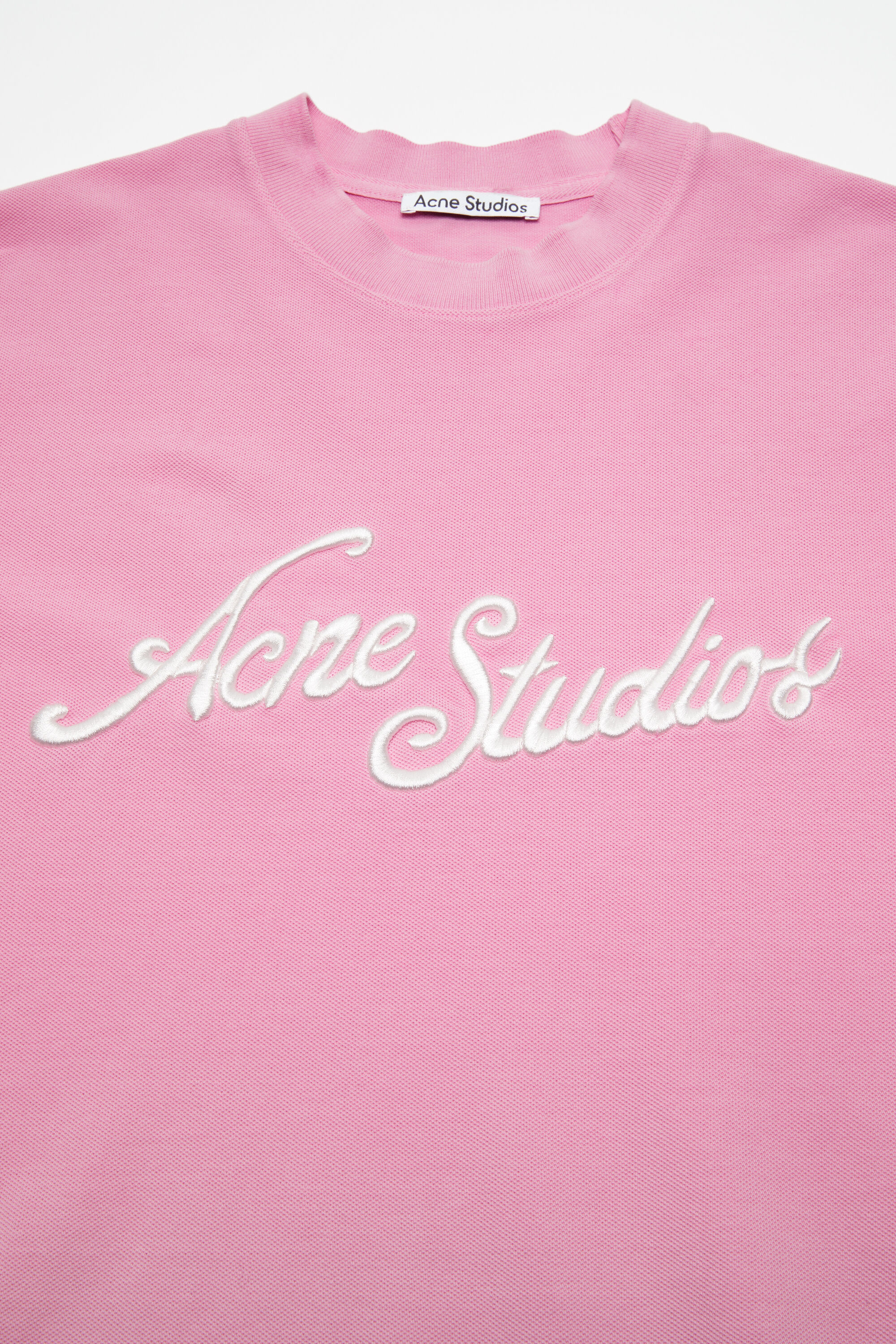 Acne Studios - Logo t-shirt - Relaxed fit - Bubble Pink