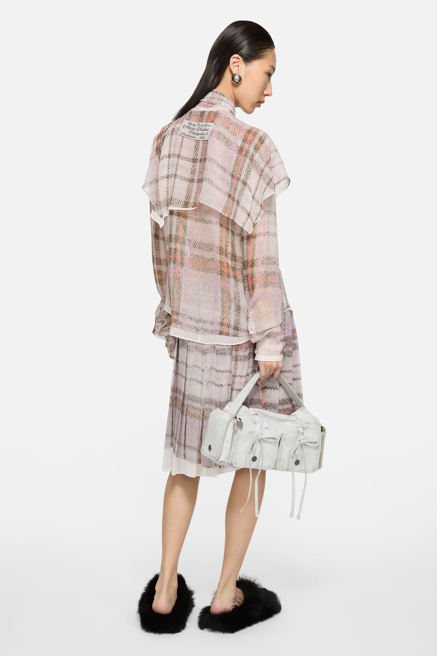 Acne Studios - Multipocket shoulder bag - White/grey