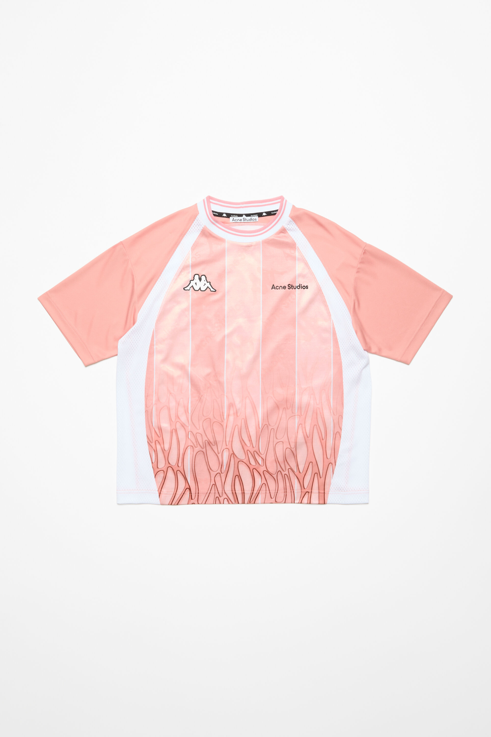 Acne Studios - Logo t-shirt - Acne Studios x Kappa - Light pink/pink