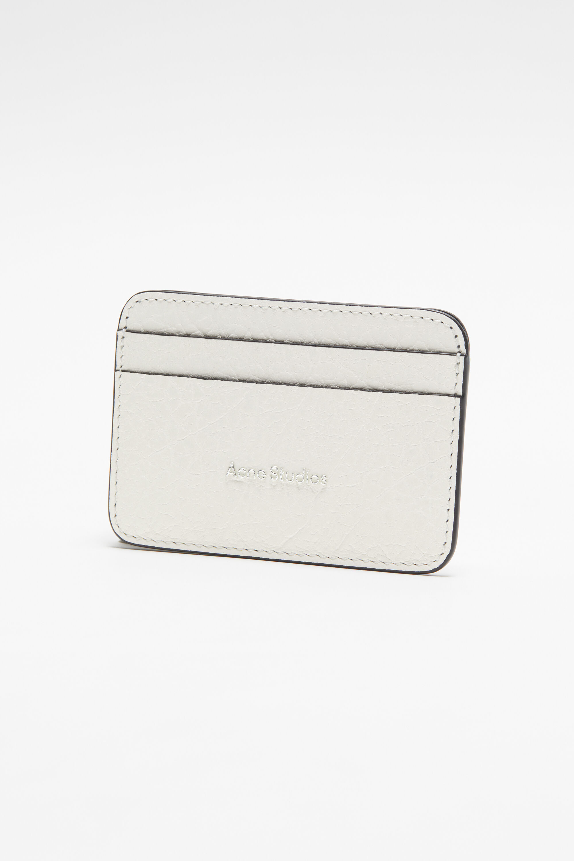 Acne Studios - Leather card holder - White