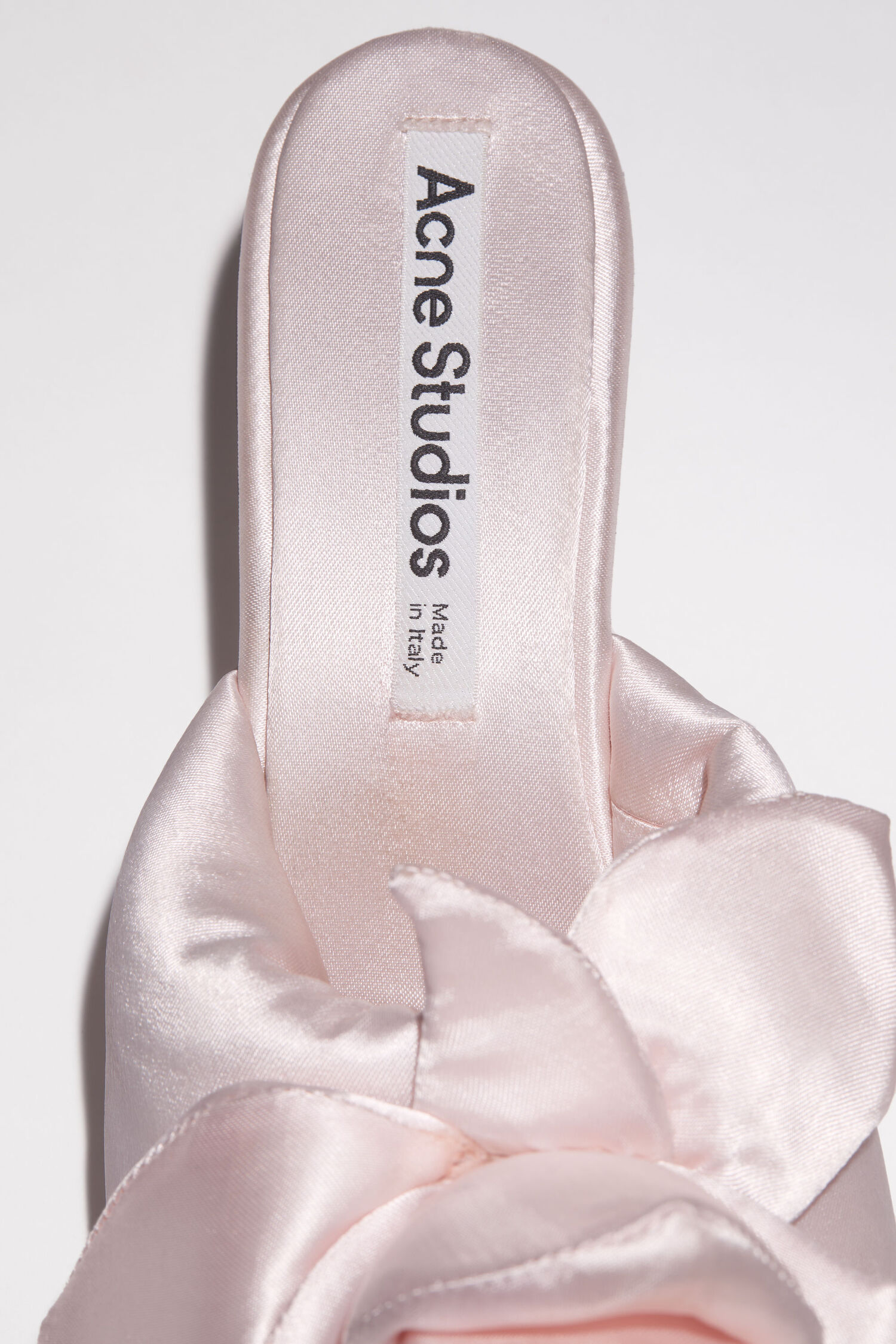 Acne Studios - Satin wedge sandal - Pale Pink