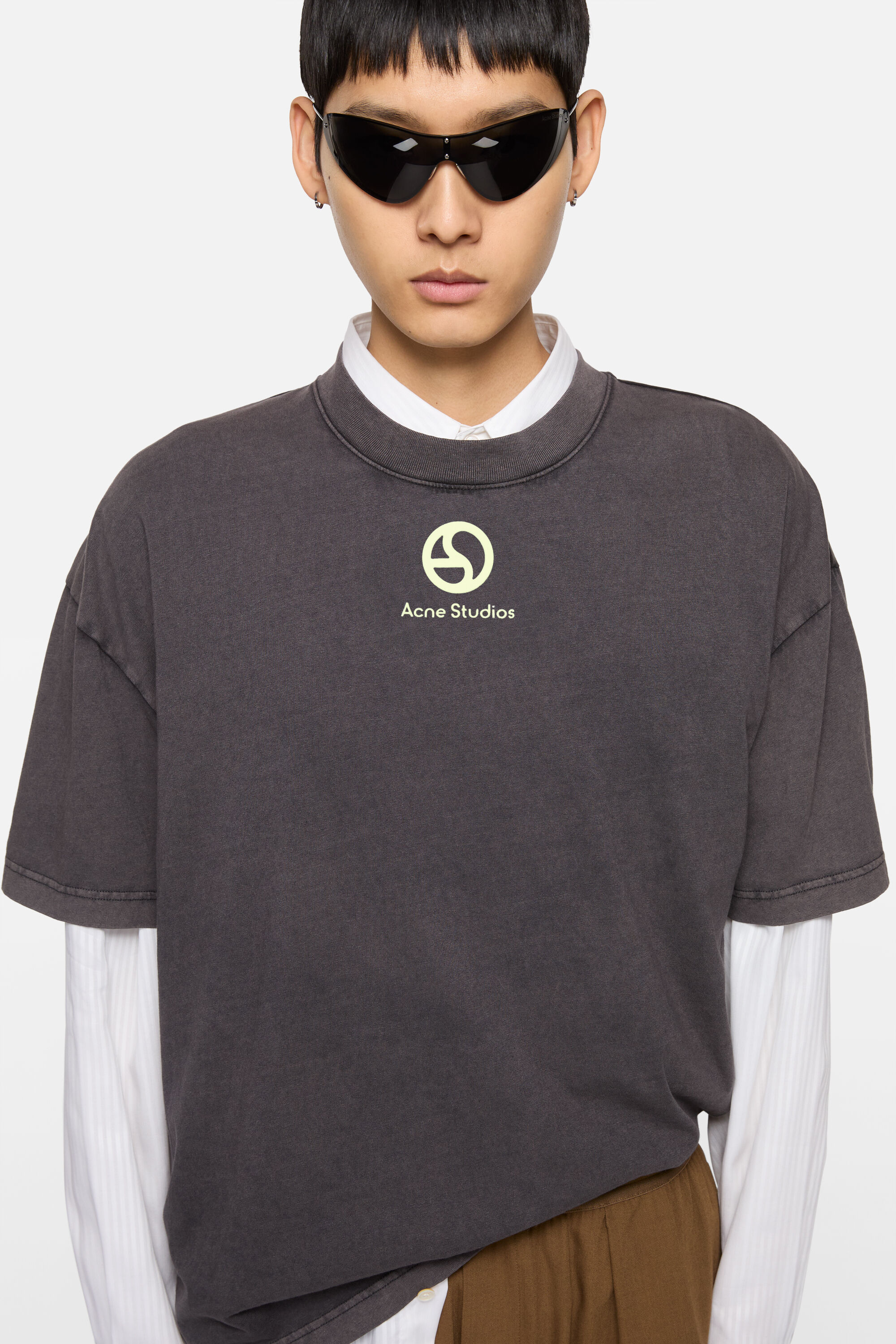 Acne Studios - Logo t-shirt - Faded black