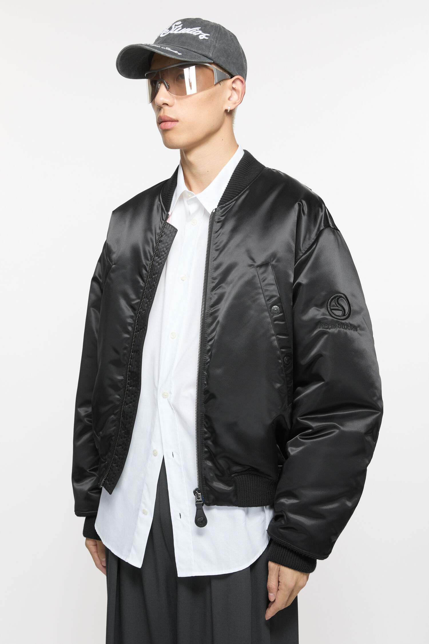 Acne Studios - Bomber jacket logogram - Black