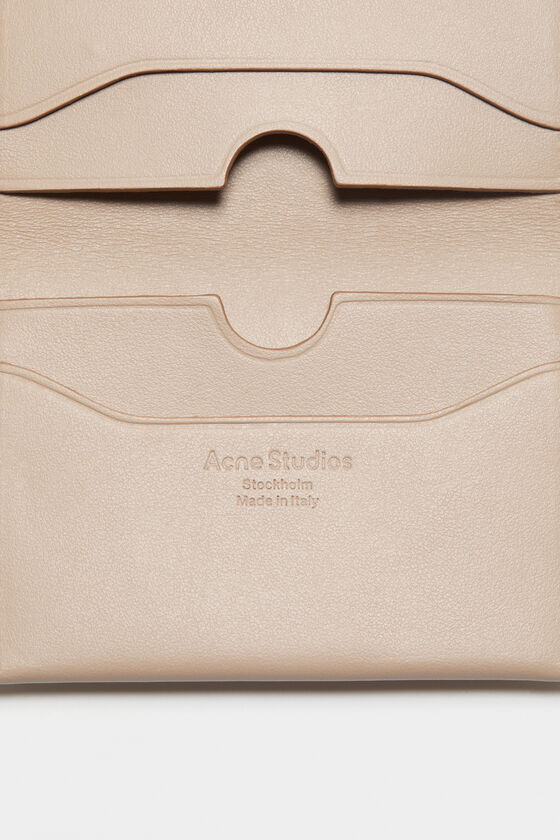 Acne Studios - Folded leather wallet - Taupe beige